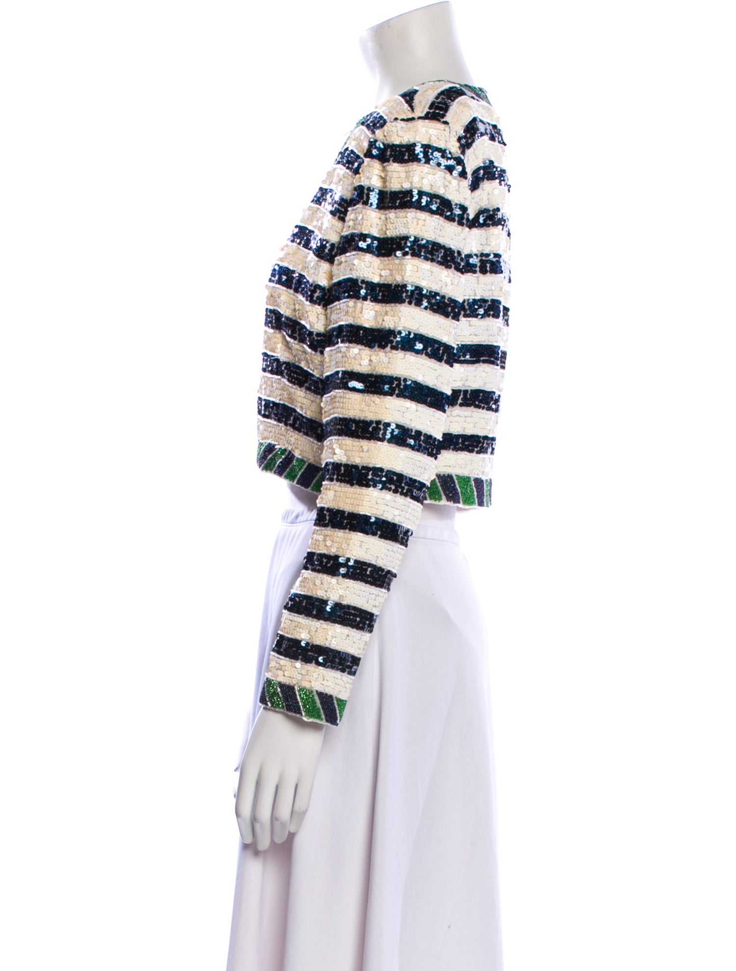 Bill Blass Silk Striped Jacket - Neutrals Jackets, Clothing - BIL33465 ...