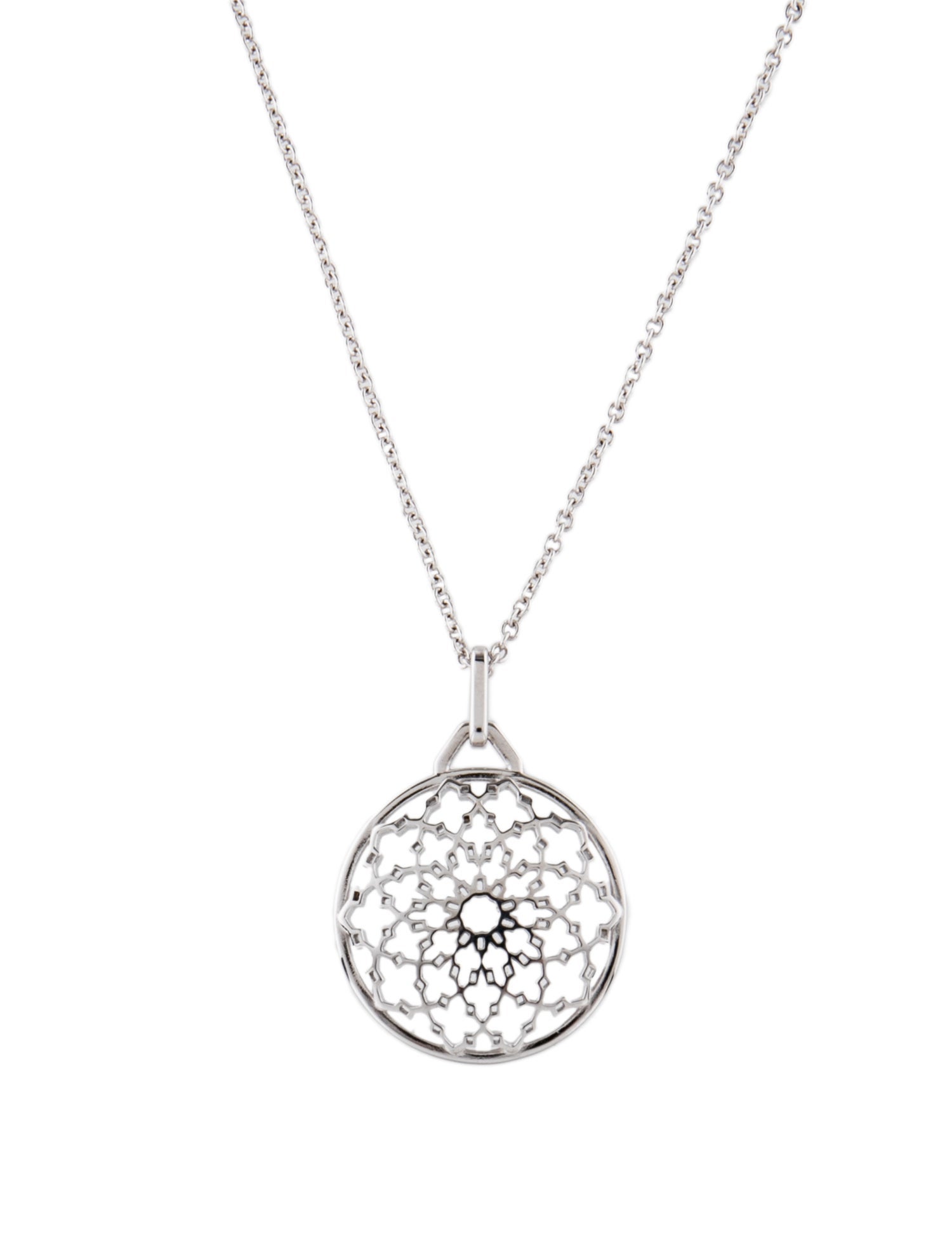 Birks Muse Medallion Pendant Necklace - Sterling Silver Pendant ...