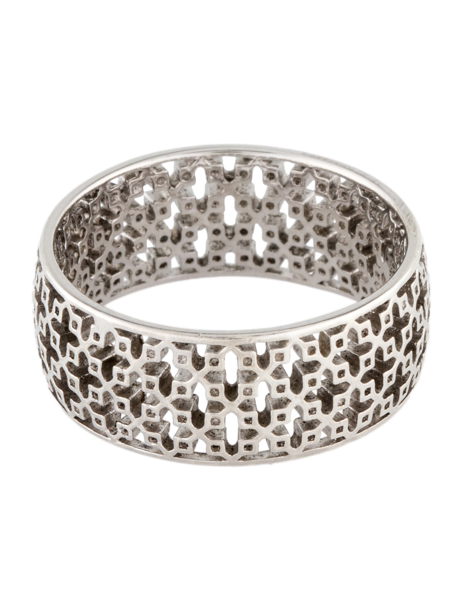 Birks Muse Pattern Band Ring - Sterling Silver Band, Rings - BIRKS20178 ...