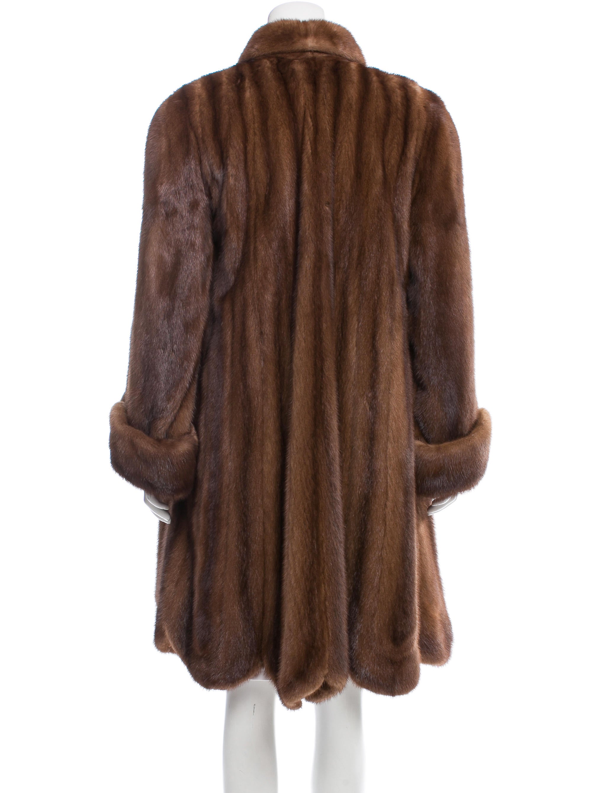 Birger Christensen Knee-Length Mink Coat - Clothing - BIRRH20024 | The ...