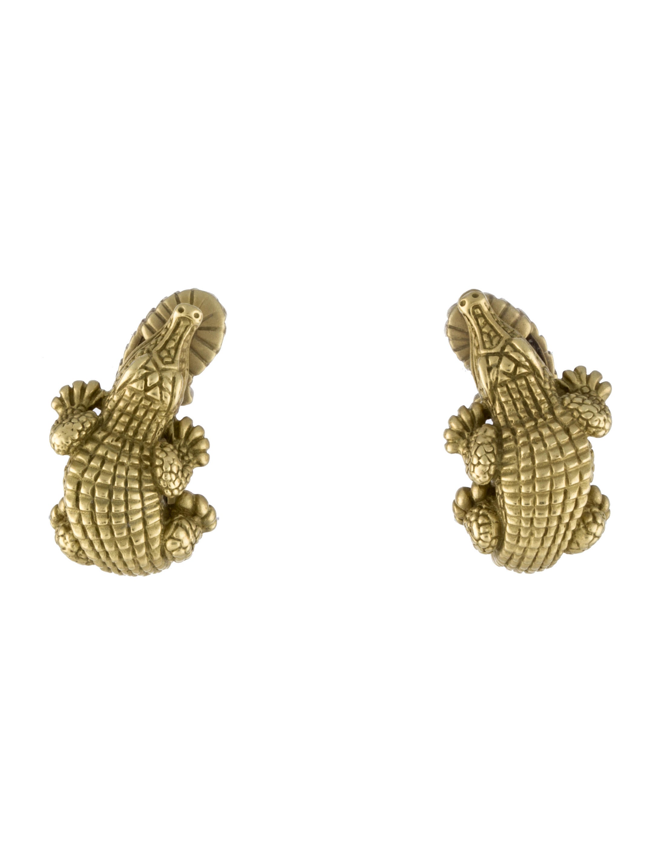 Kieselstein-Cord Diamond Alligator Earrings - Earrings - BKC21532 | The ...