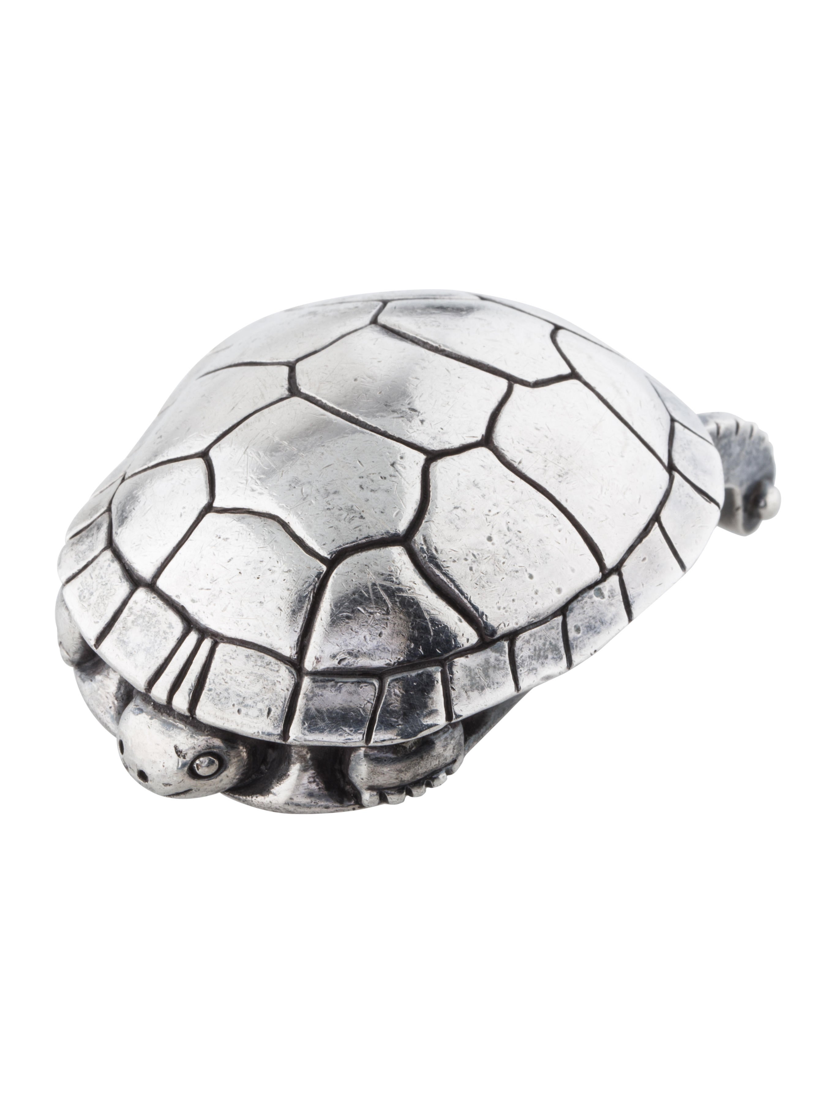 Kieselstein-Cord Sterling Turtle Belt Buckle - Silver Other ...