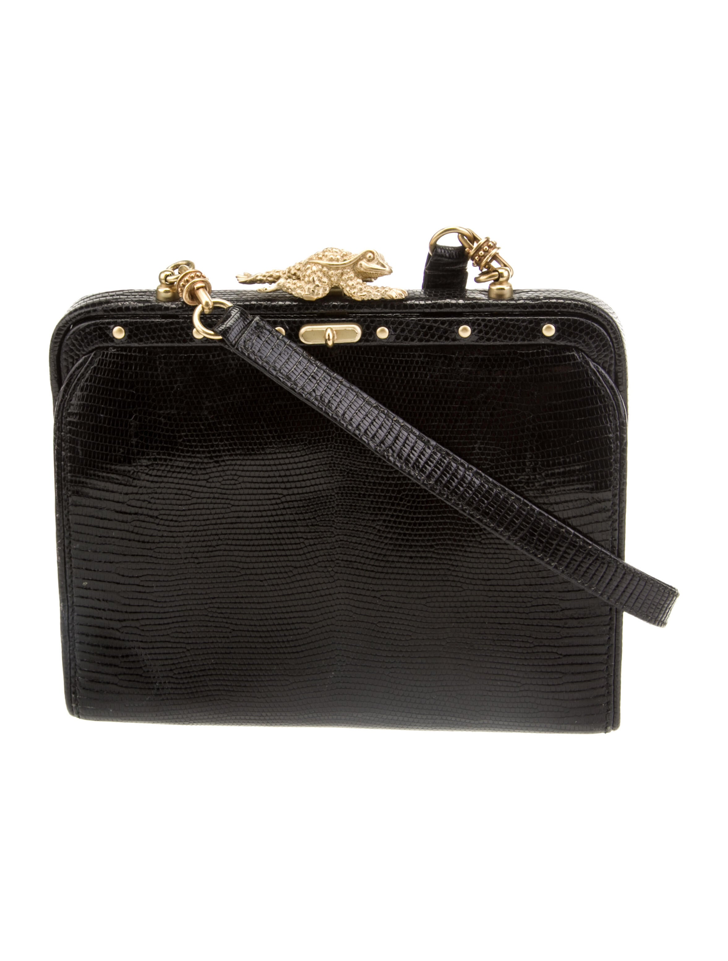 Fendi Zucchino Double Flap Baguette - Black Shoulder Bags, Handbags ...