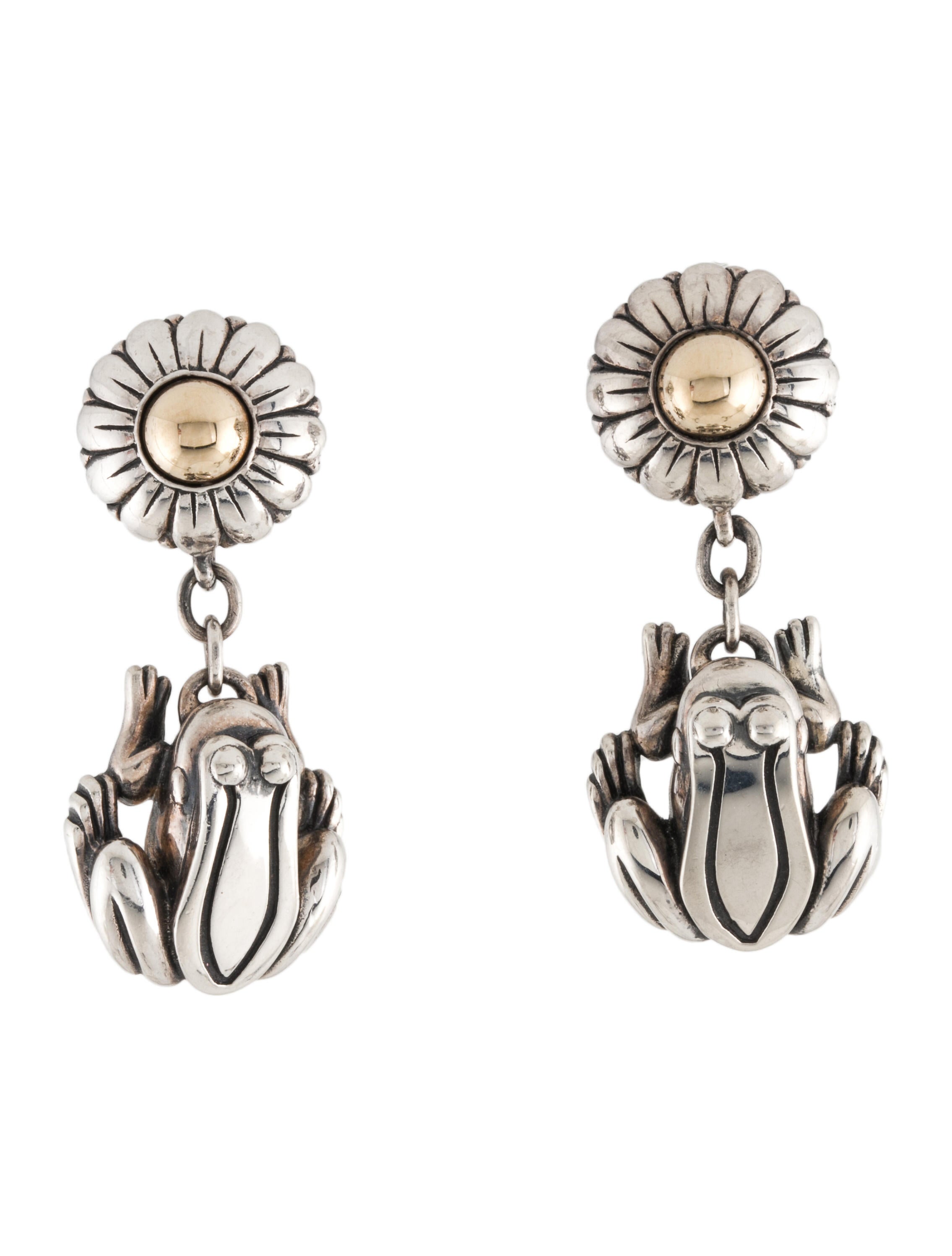 David Yurman Diamond Mobile Cable Drop Earrings - 14K White Gold Drop ...