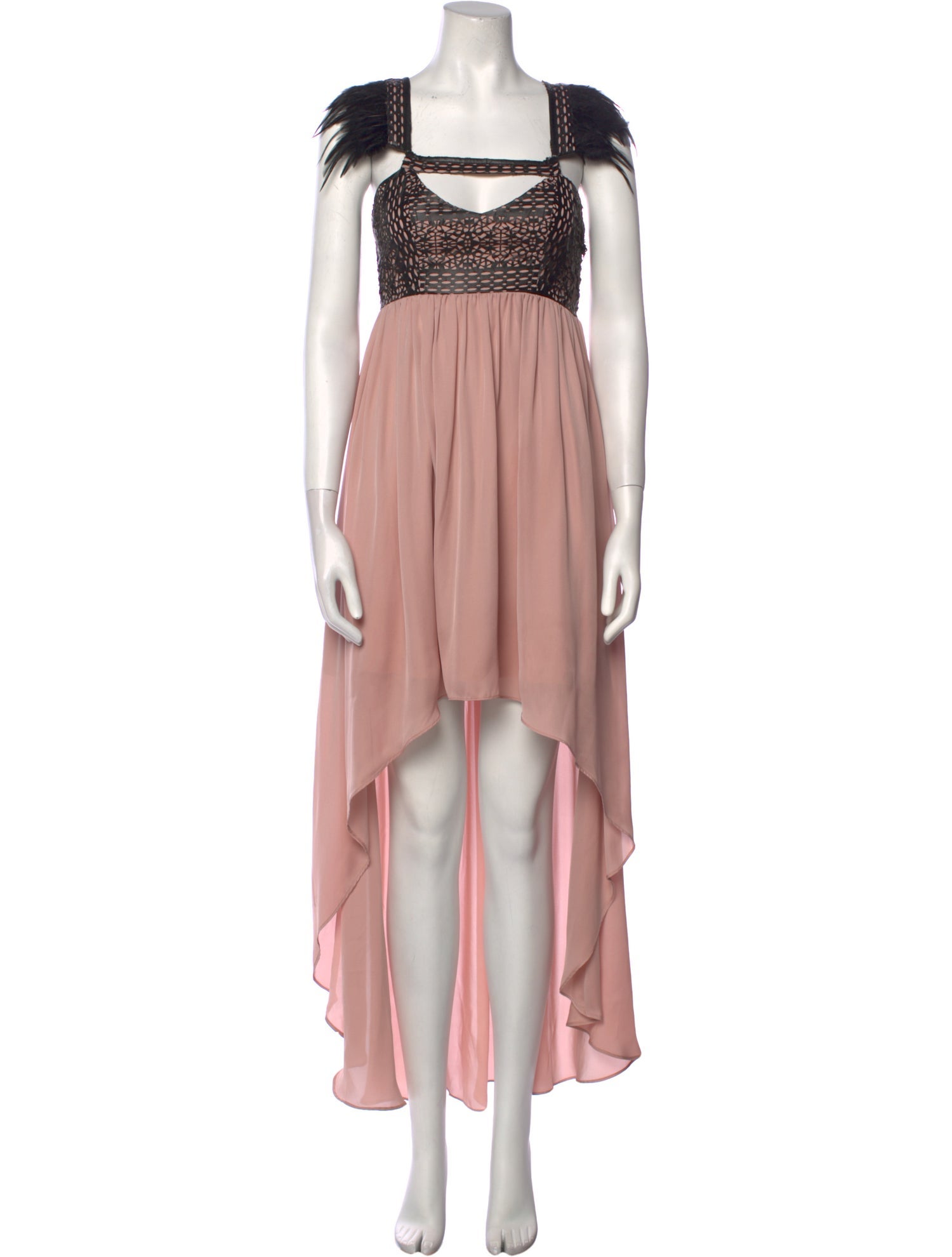 Banke Kuku Square Neckline Long Dress - Black Dresses, Clothing ...