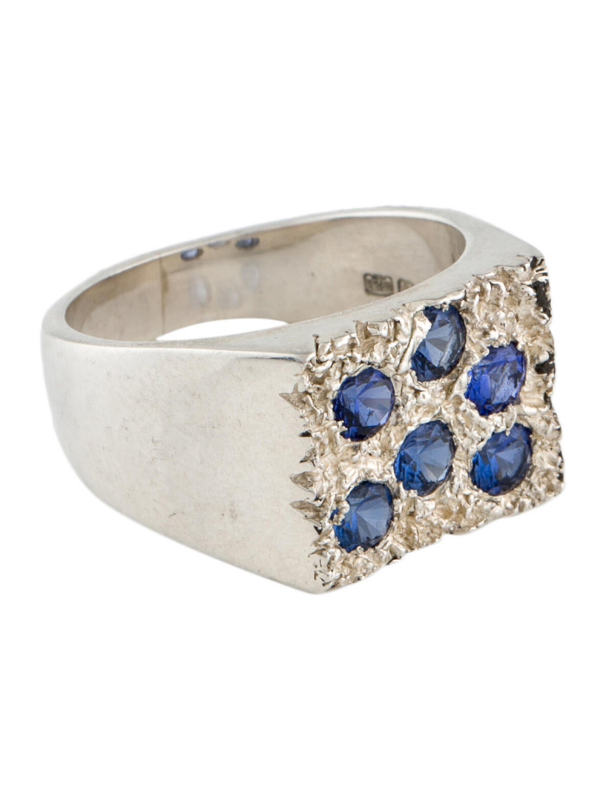 Bleue Burnham Synthetic Sapphire Signet Ring - Signet Ring, Rings ...