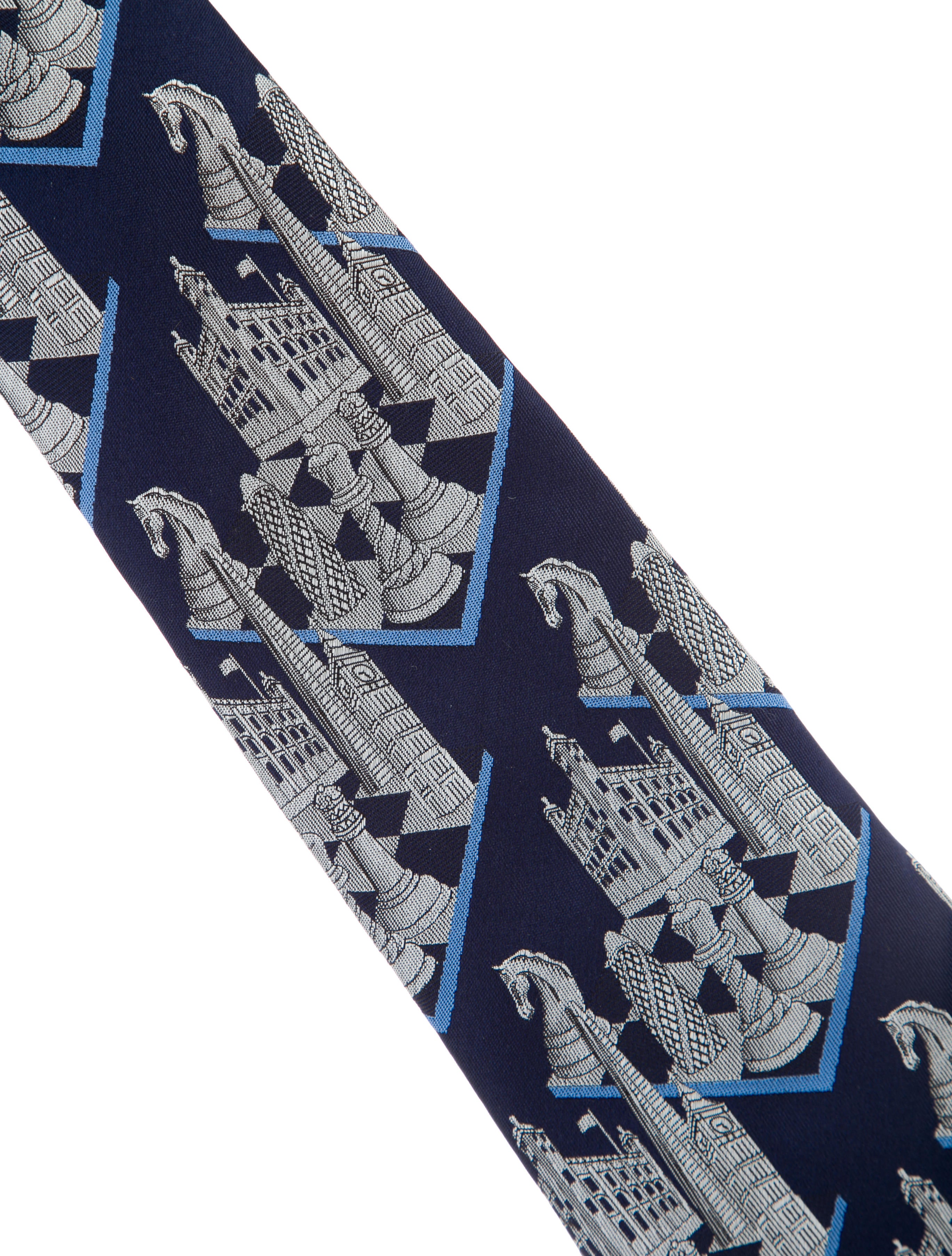 Turnbull & Asser London & Chess Silk Tie - Blue Ties, Suiting ...