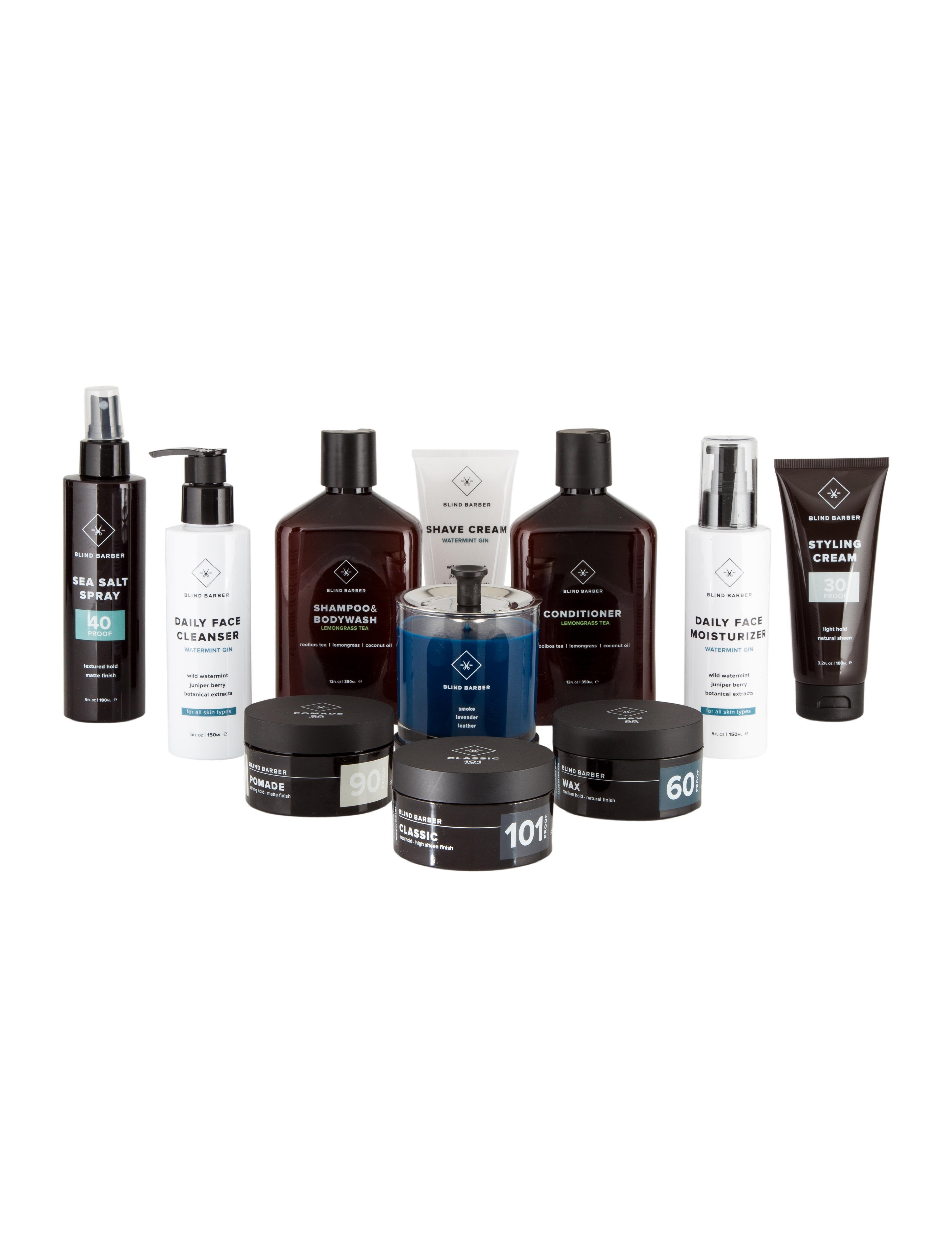 Blind Barber Signature Set - White Haircare, Grooming Products ...