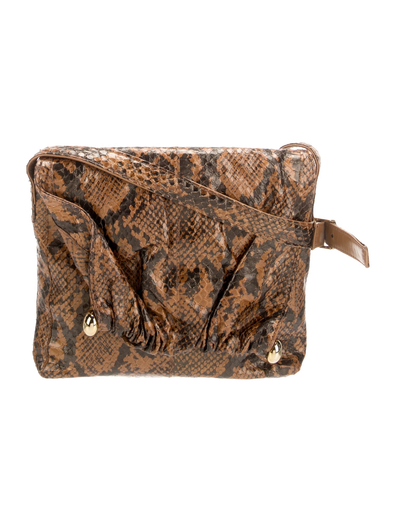 Bob Mackie Snakeskin Crossbody Bag - Brown Crossbody Bags, Handbags ...