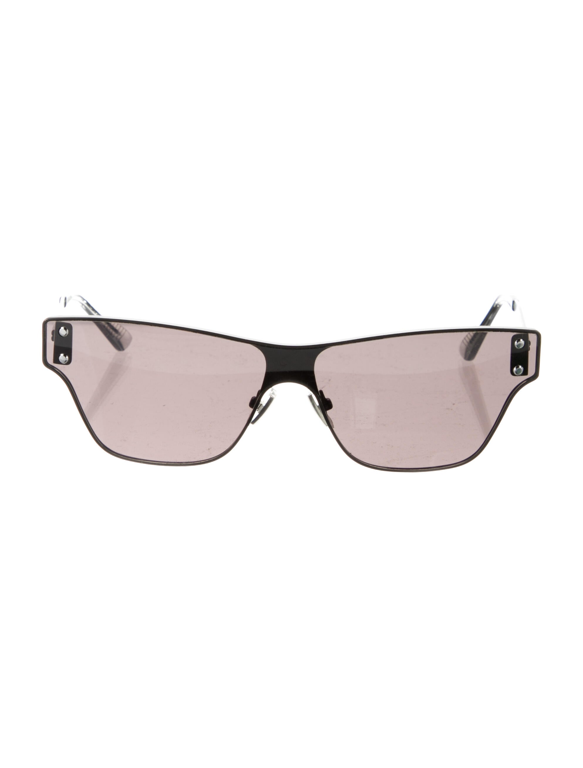 Bottega Veneta Shield Tinted Sunglasses - Black Sunglasses, Accessories ...