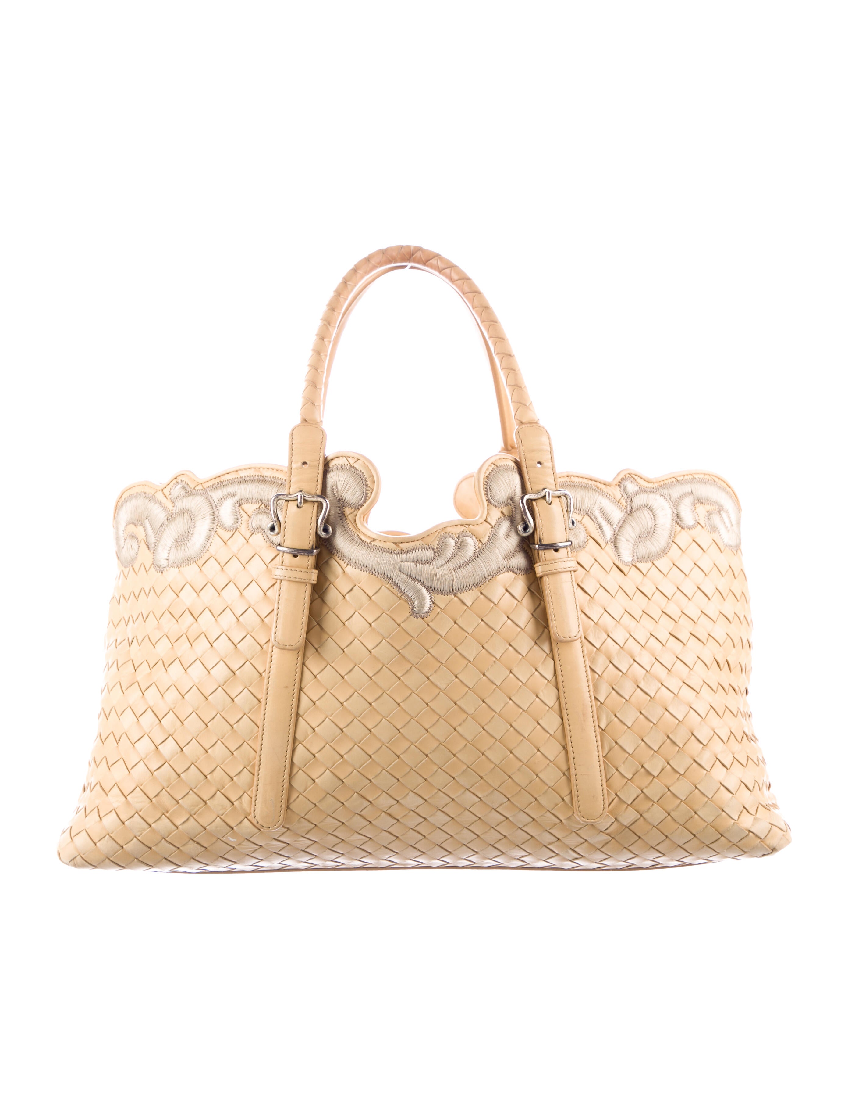 Bottega Veneta Intrecciato Canvas Tote - Yellow Totes, Handbags ...