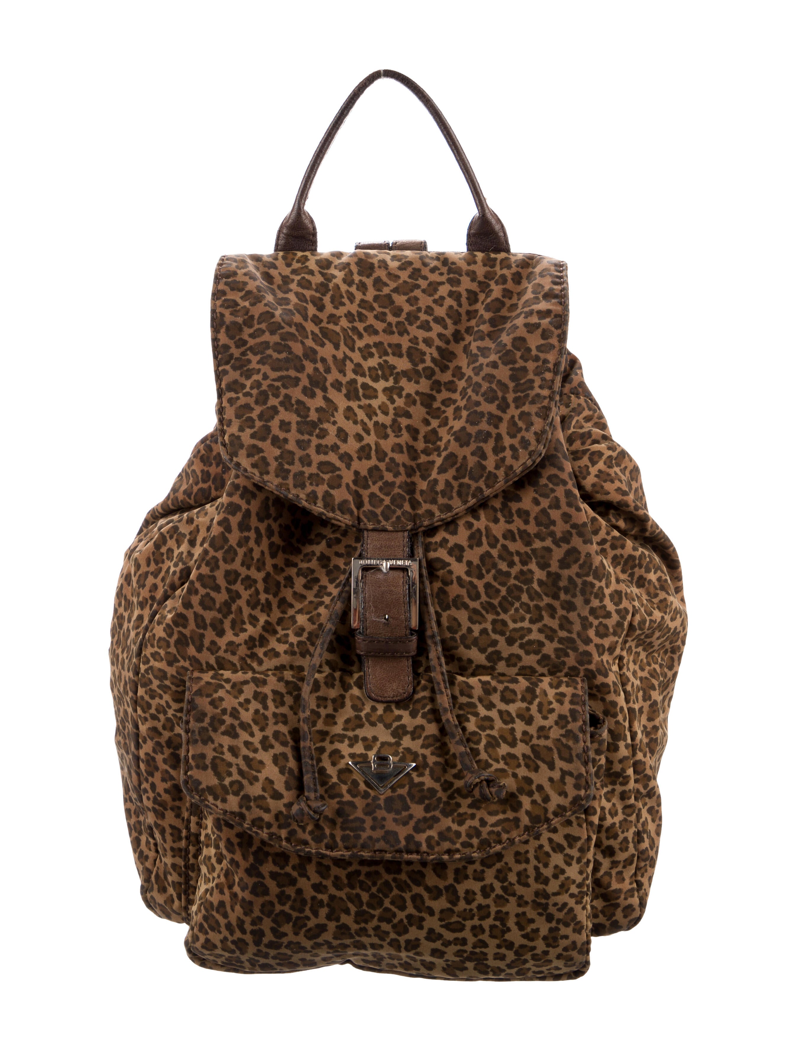 Bottega Veneta Vintage Nylon Drawstring Backpack - Brown Backpacks ...