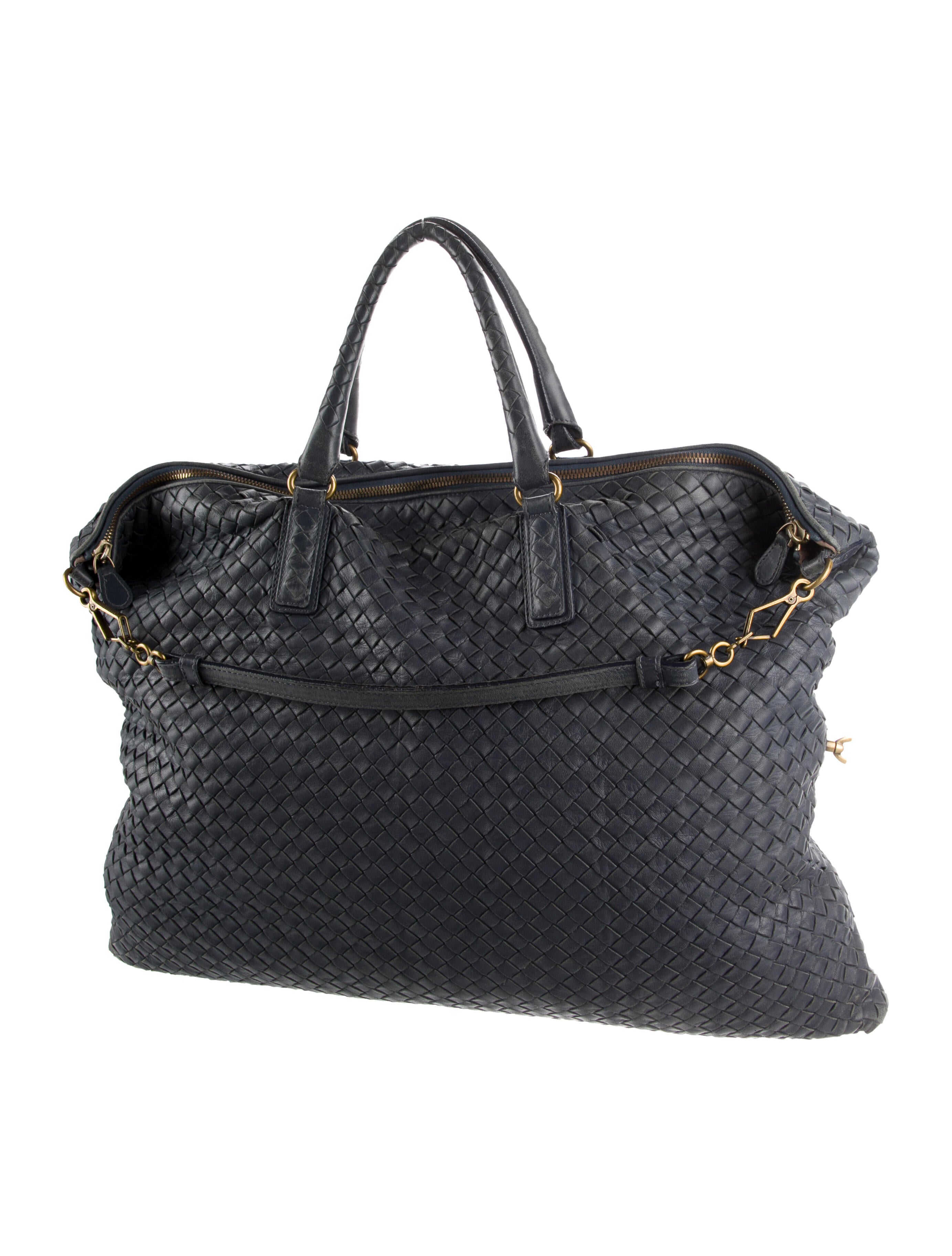 Bottega Veneta Intrecciato Convertible Tote - Blue Totes, Handbags ...