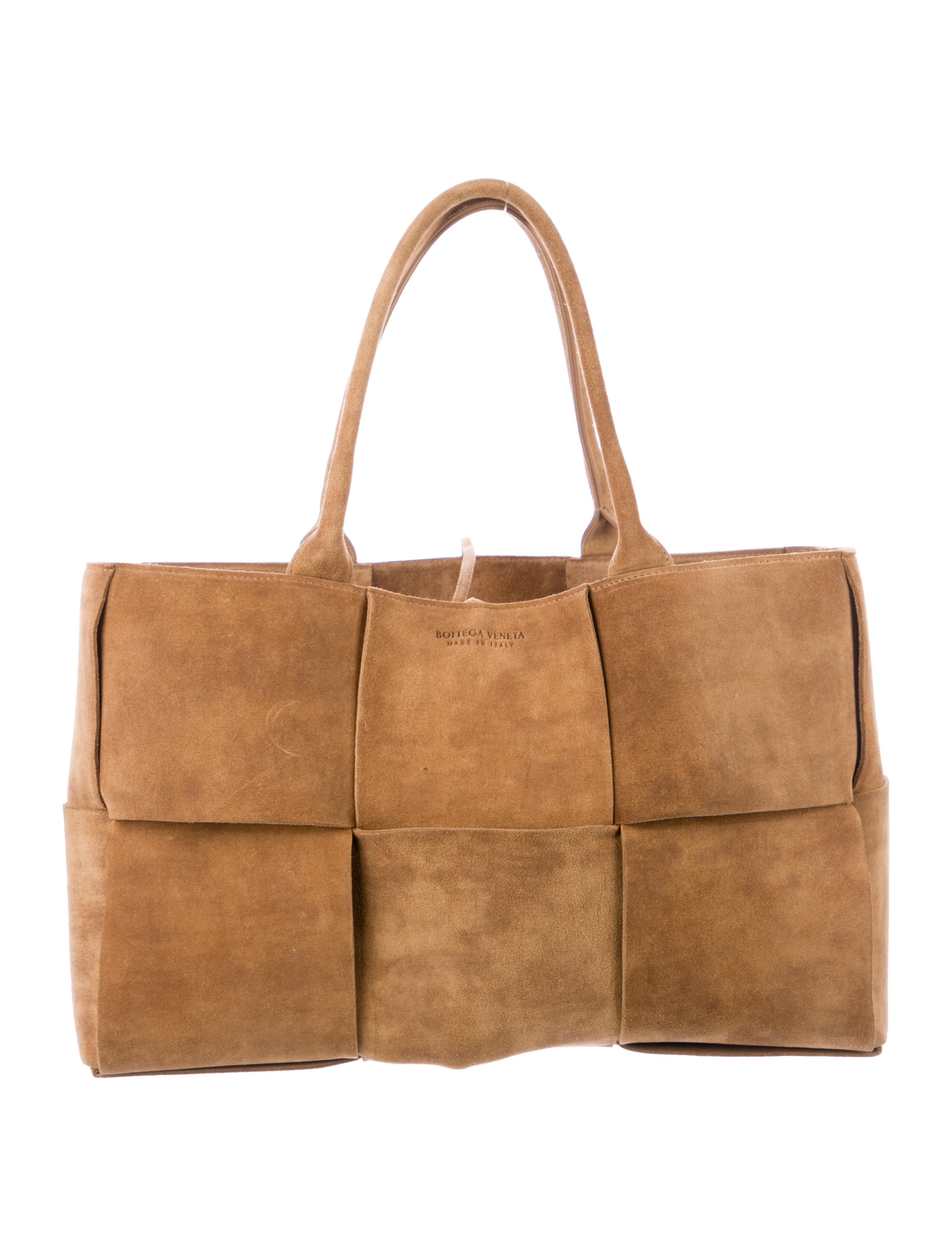 Bottega Veneta Arco Maxi Intrecciato Suede Tote - Brown Totes, Handbags ...