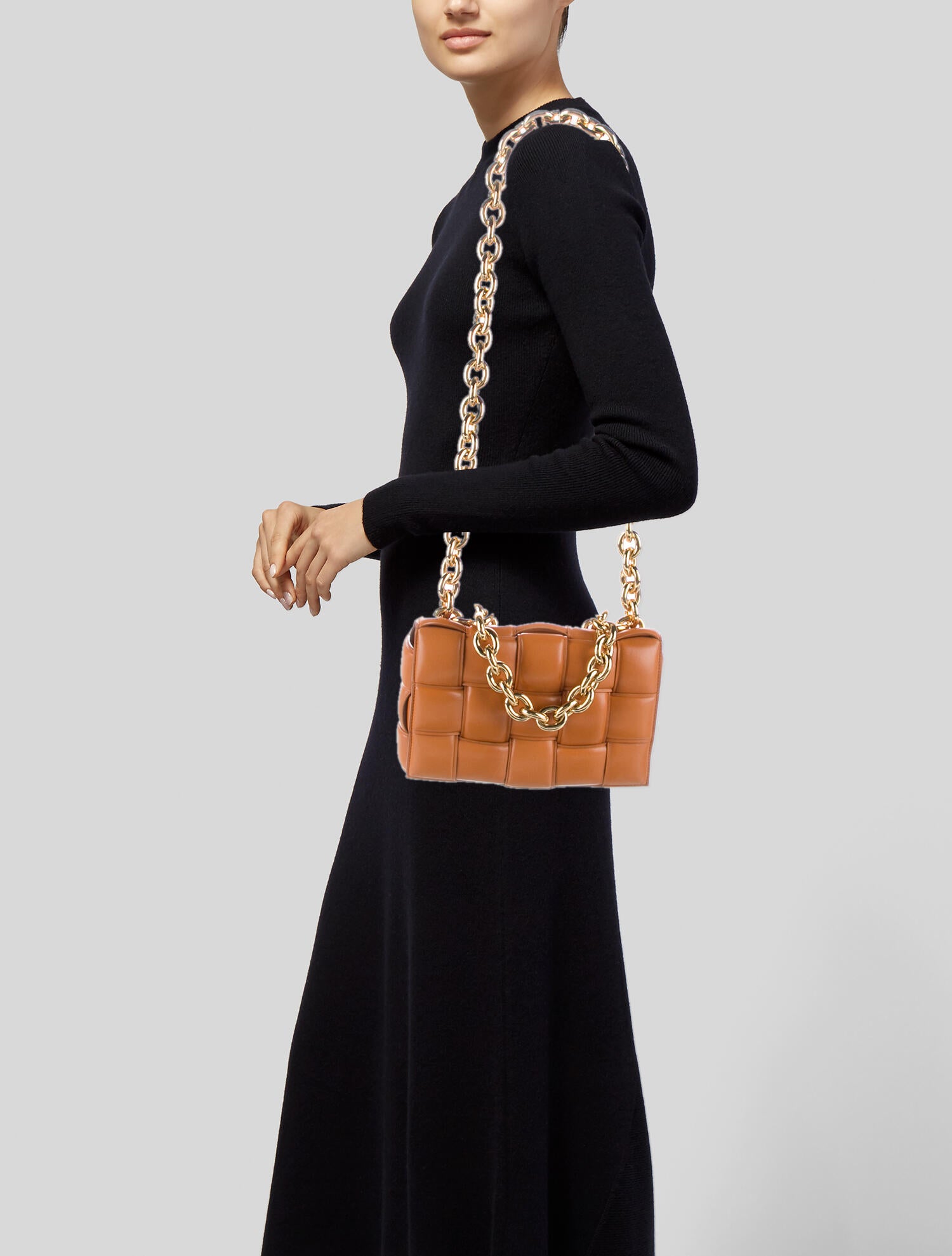 Bottega Veneta Padded Chain Cassette Bag - Brown Shoulder Bags ...