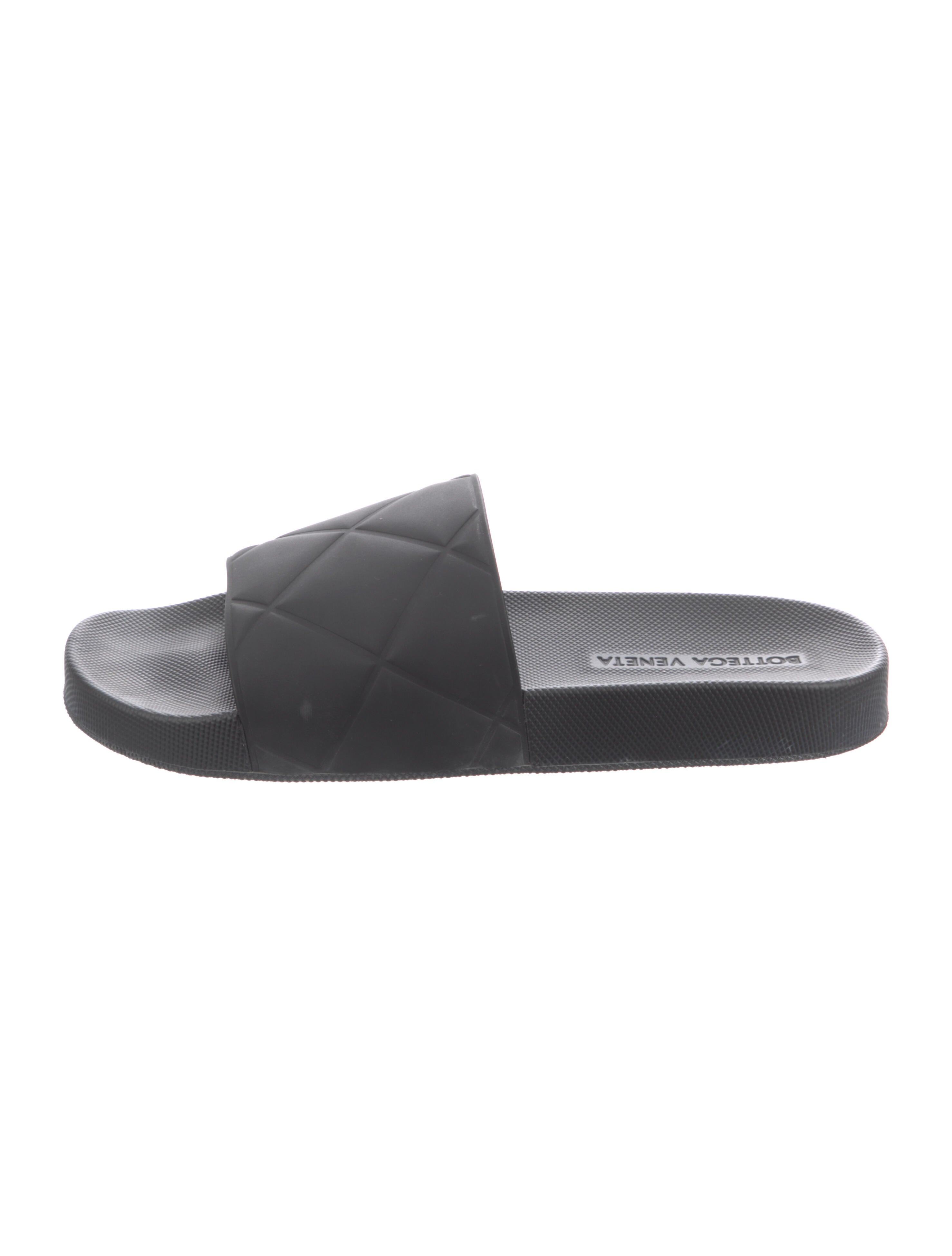 Bottega Veneta Pool Rubber Slides - Black Sandals, Shoes - BOT177216 ...