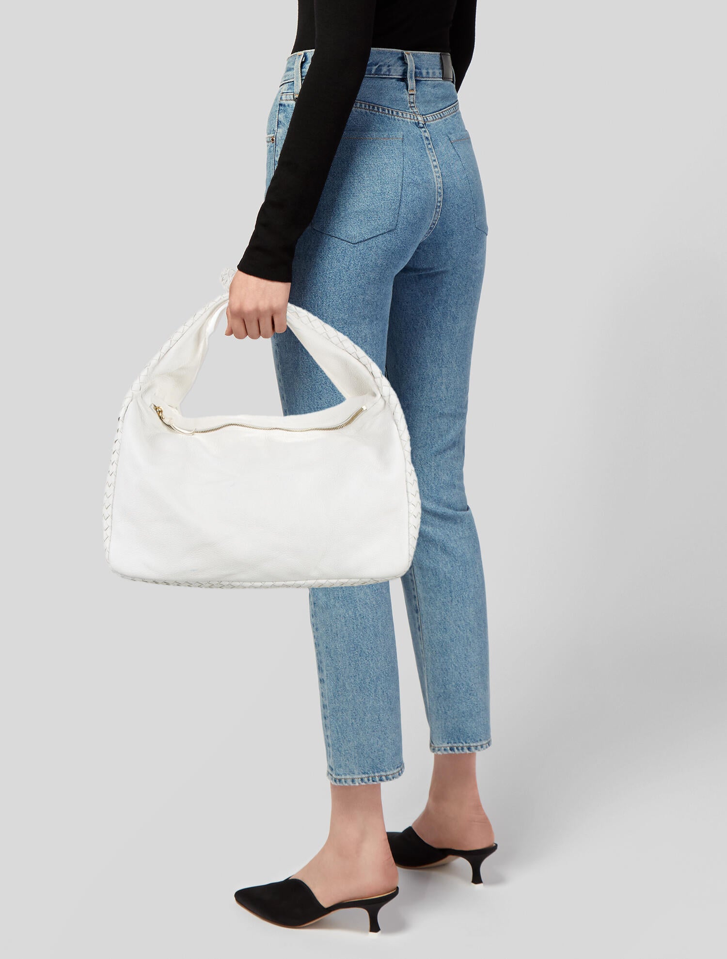 Bottega Veneta Cervo Hobo - White Hobos, Handbags - BOT48077 | The RealReal