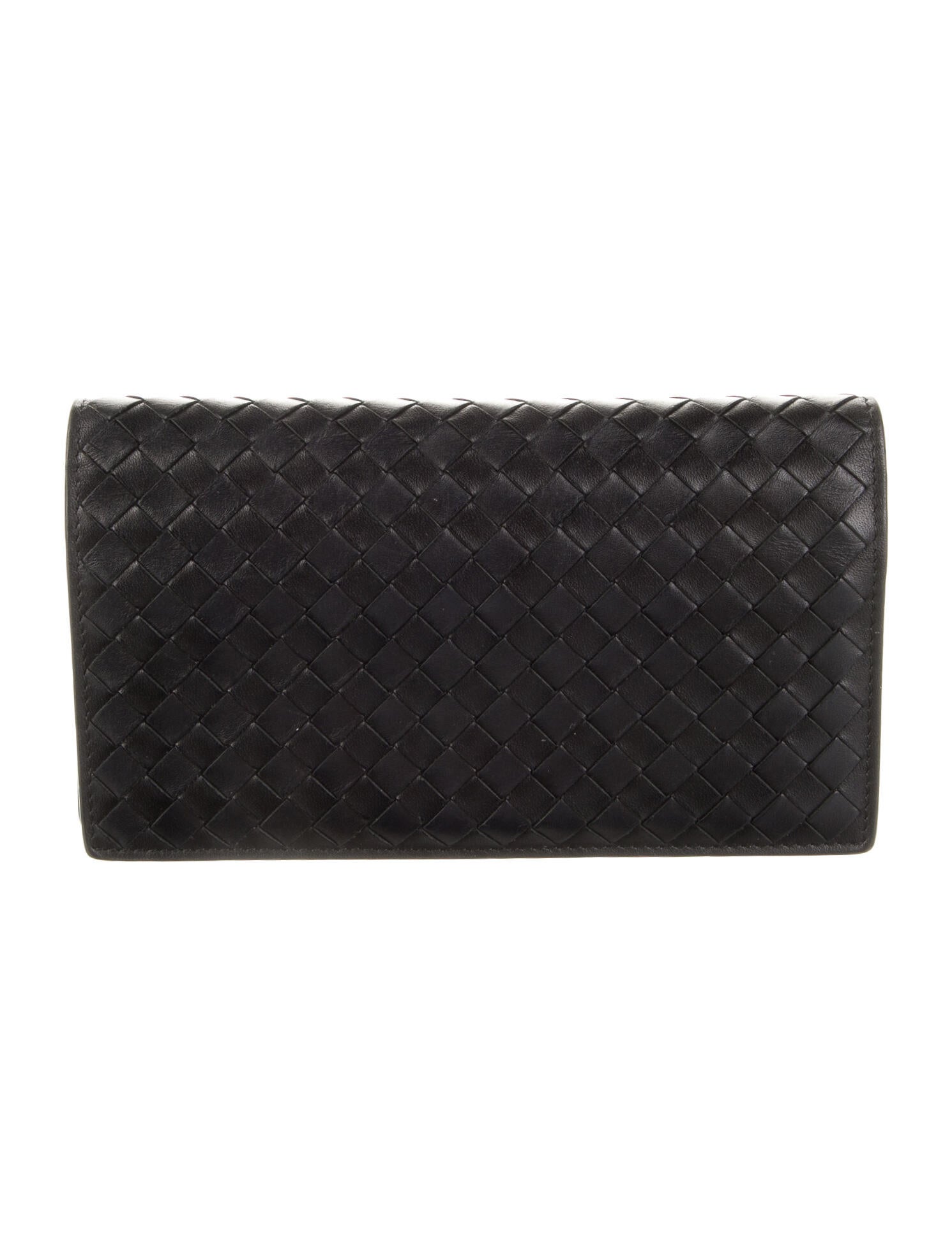 Bottega Veneta Intrecciato Weave Leather Bifold Wallet - Black Wallets ...