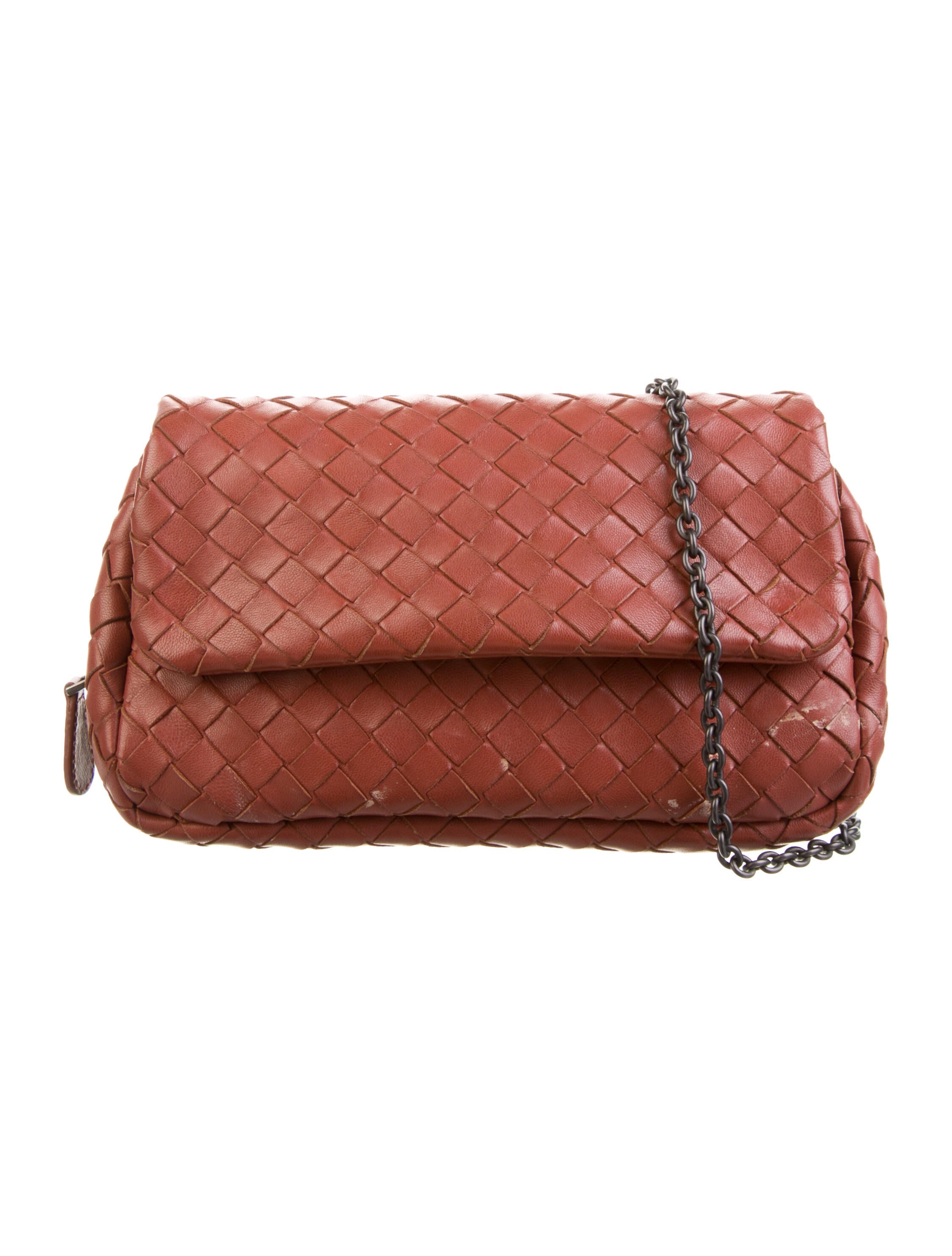 Bottega Veneta Intrecciato Weave Crossbody Bag - Brown Crossbody Bags ...