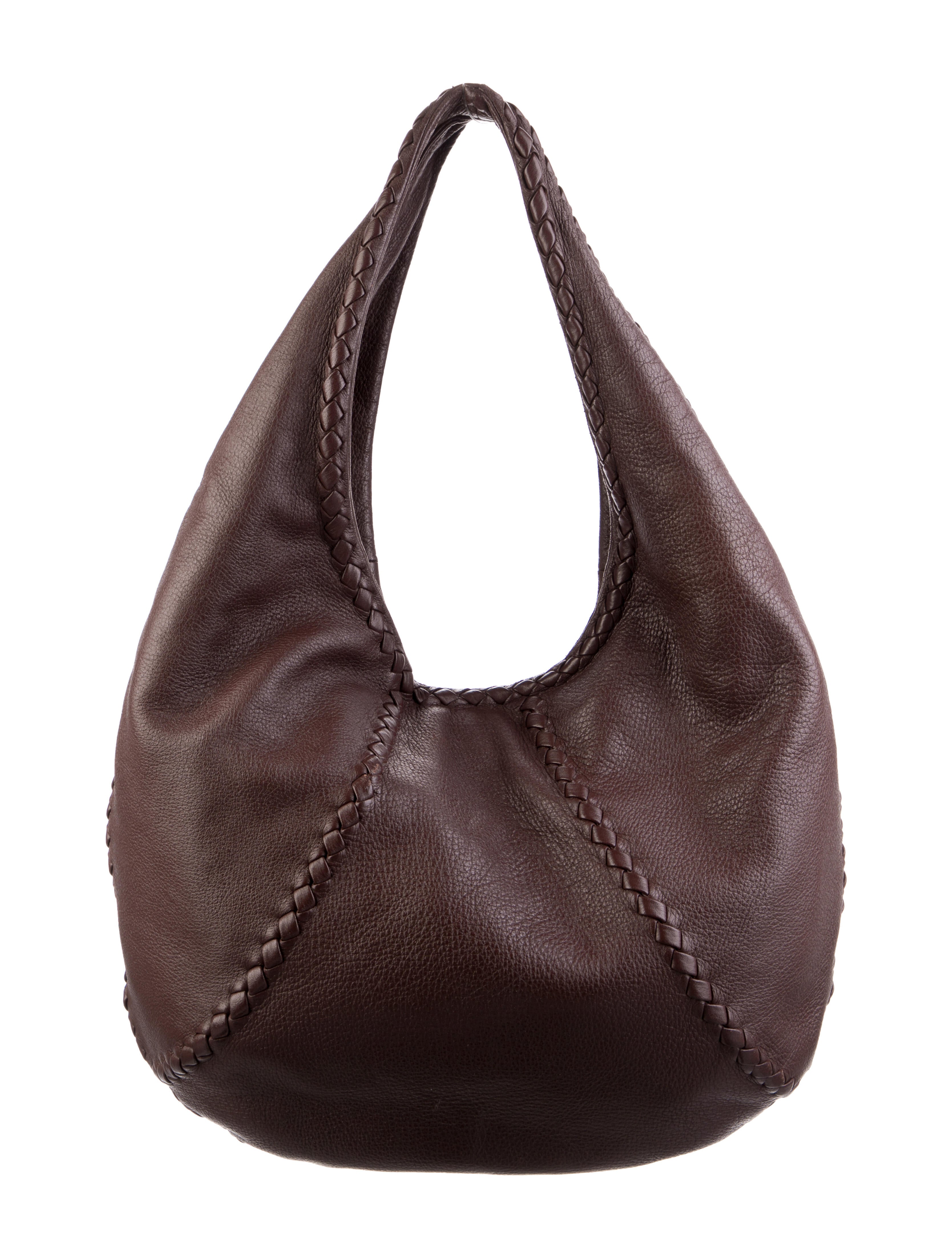 Bottega Veneta Cervo Large Baseball Hobo - Brown Hobos, Handbags ...