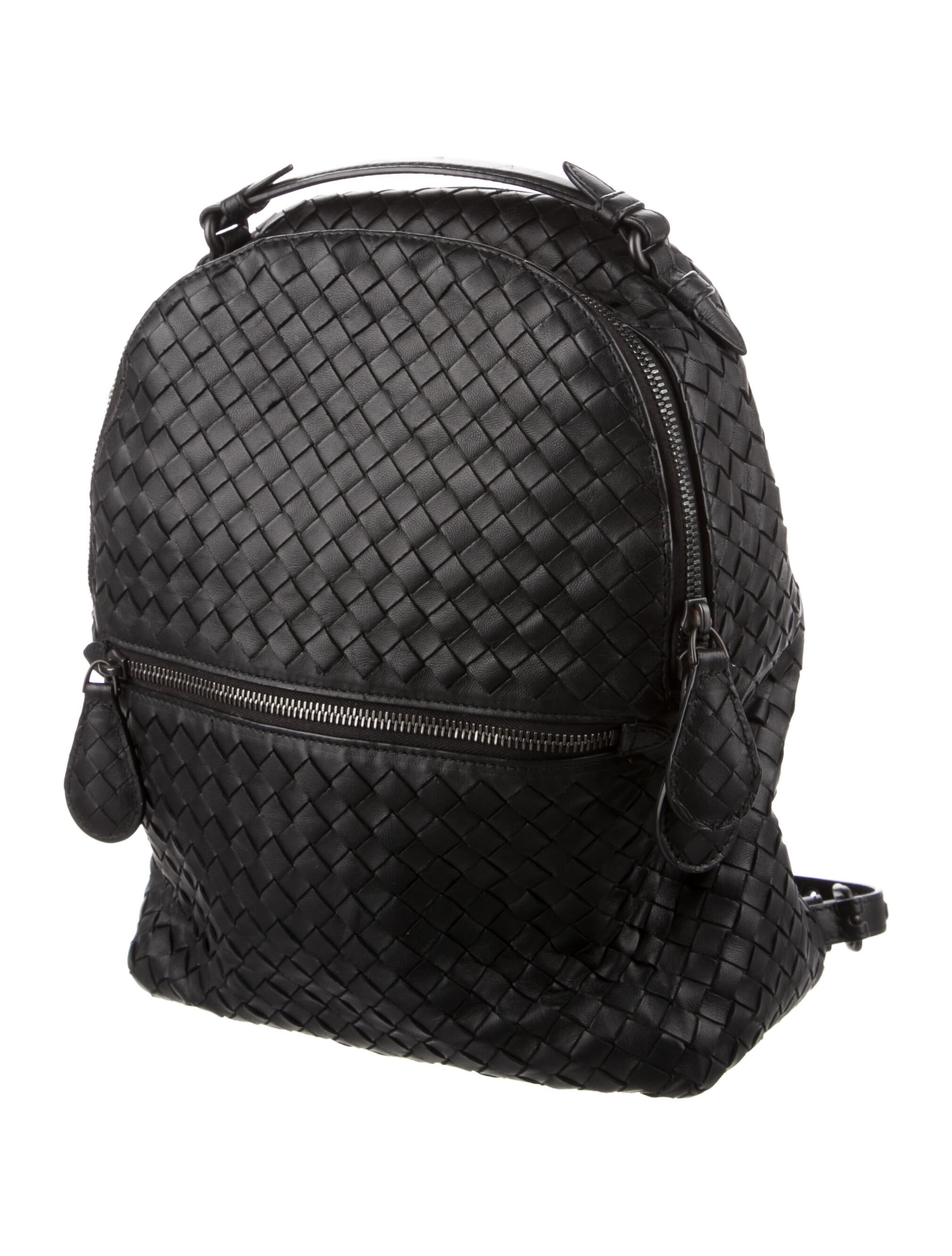 Bottega Veneta Cervo Leather Backpack - Black Backpacks, Handbags ...