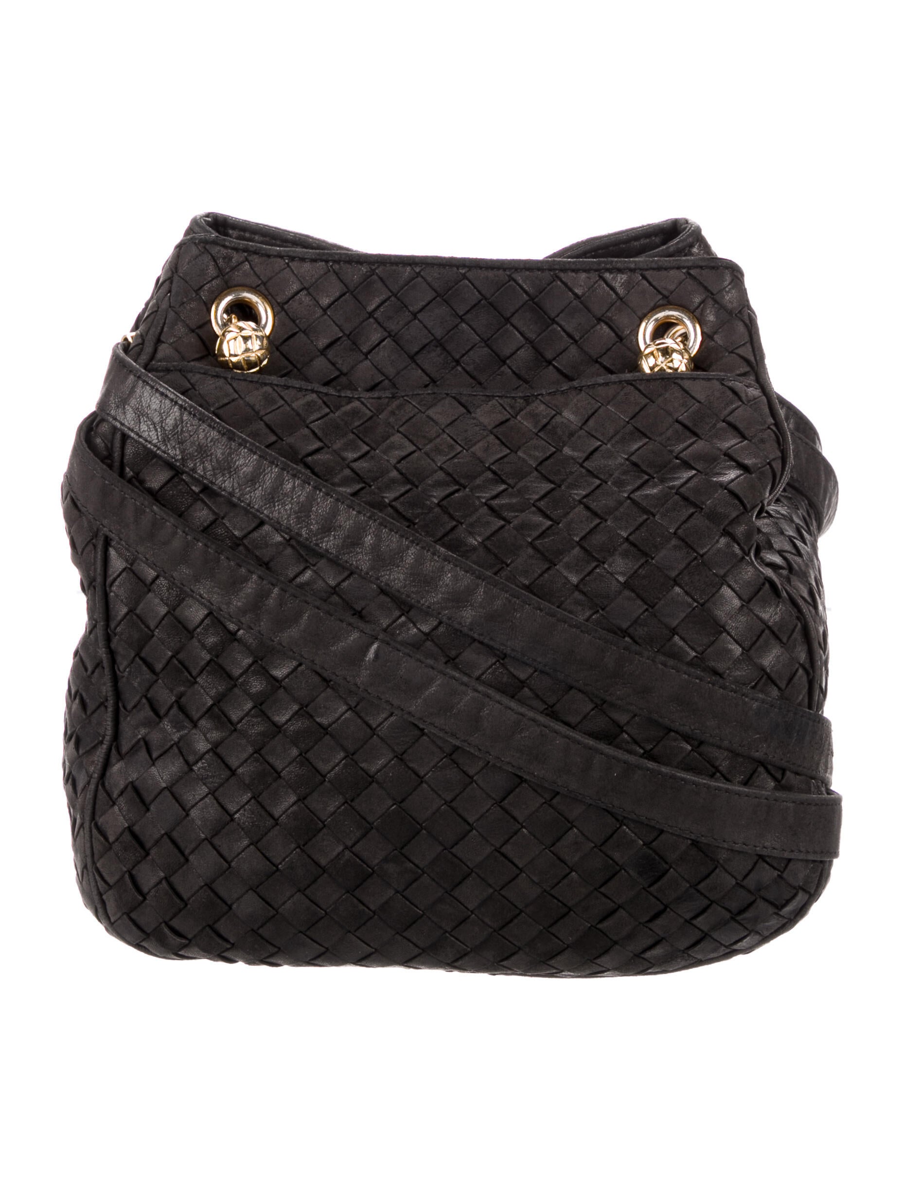 Bottega Veneta Leather Hobo Bag - Black Hobos, Handbags - BOT70514 ...