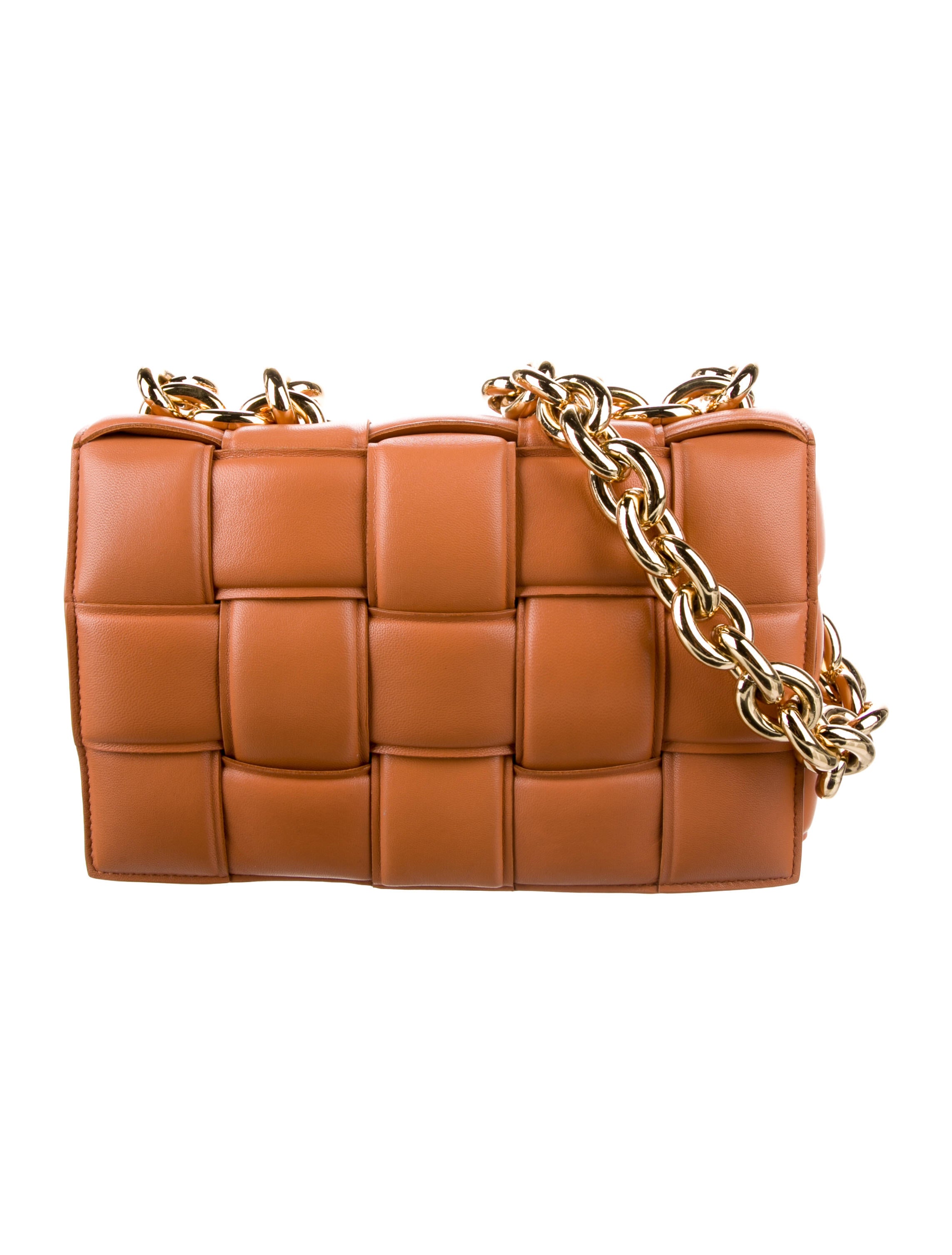 Bottega Veneta Chain Padded Cassette Bag - Orange Shoulder Bags ...