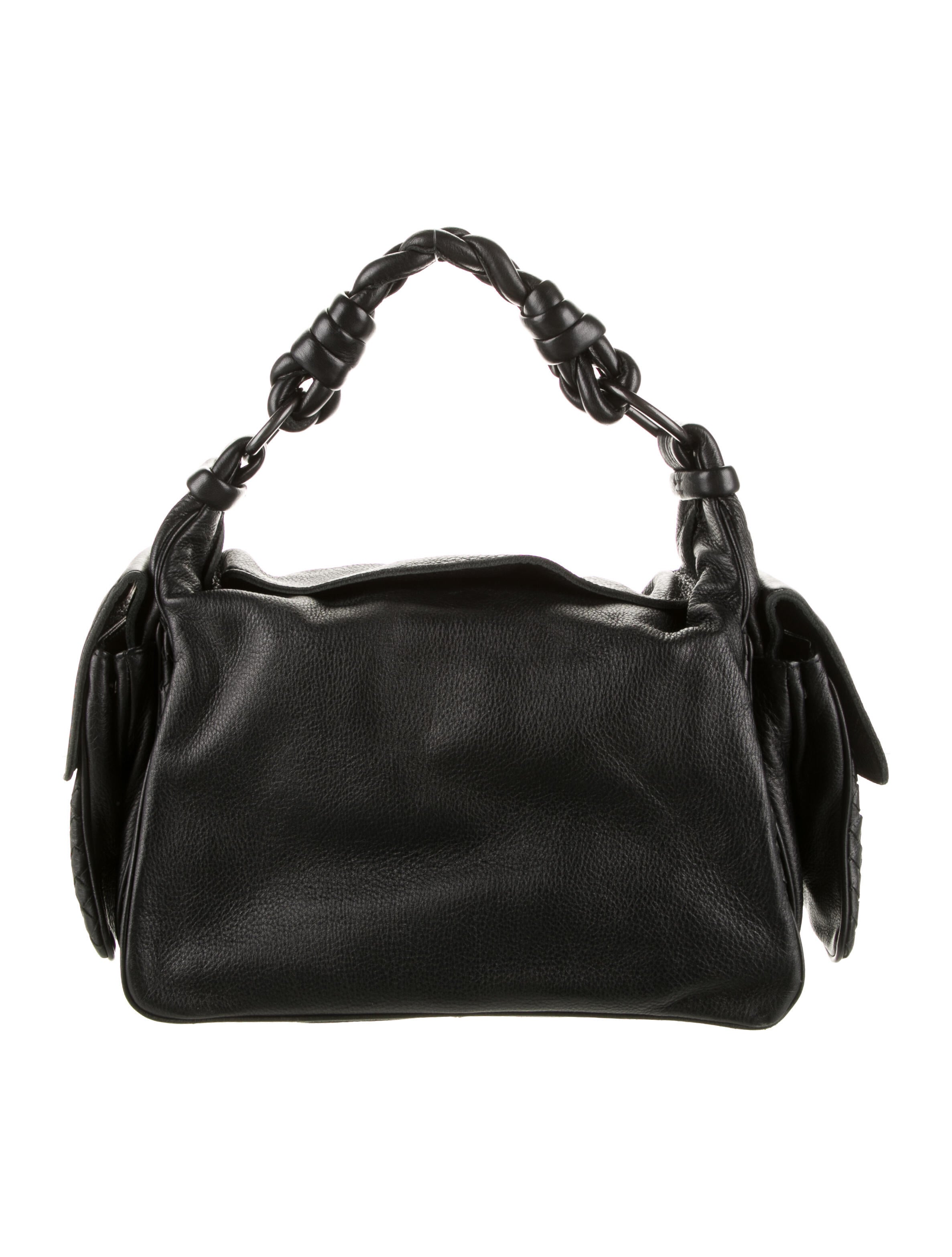 Bottega Veneta Leather Hobo Bag - Black Hobos, Handbags - BOT70514 ...