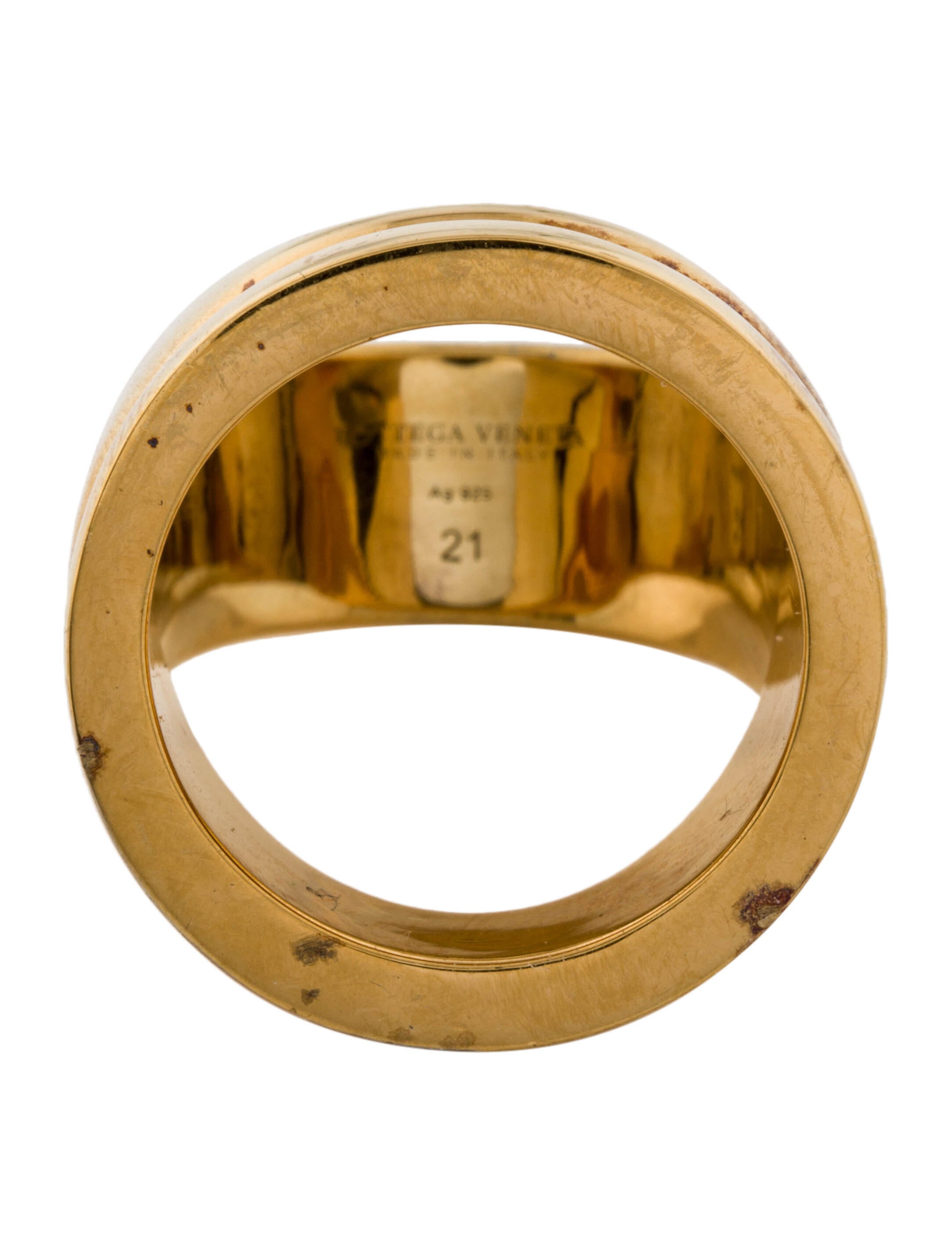 Bottega Veneta Signet Ring - Sterling Silver Signet Ring, Rings ...