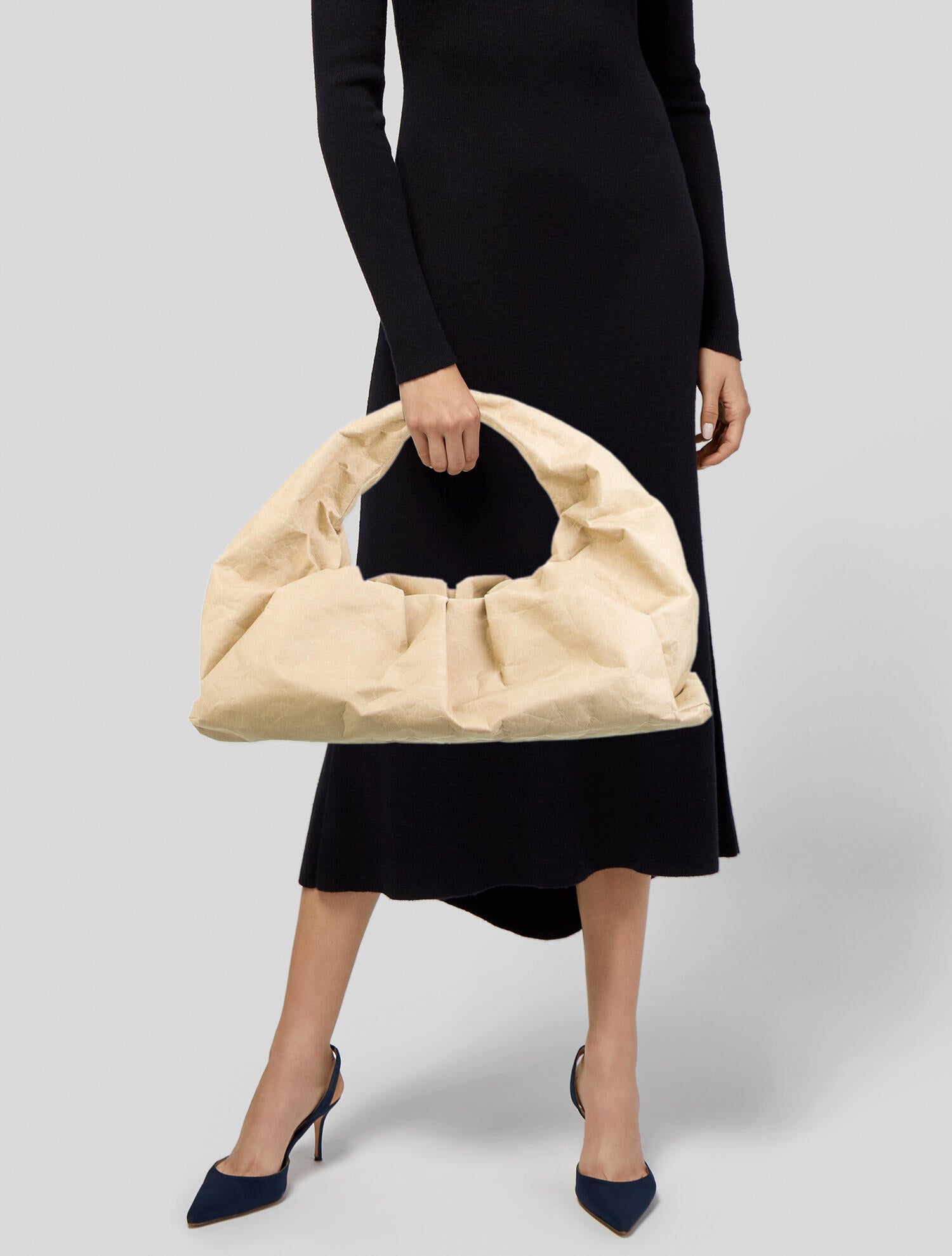 Bottega Veneta Kraft Paper The Shoulder Pouch - Shoulder Bags, Handbags ...