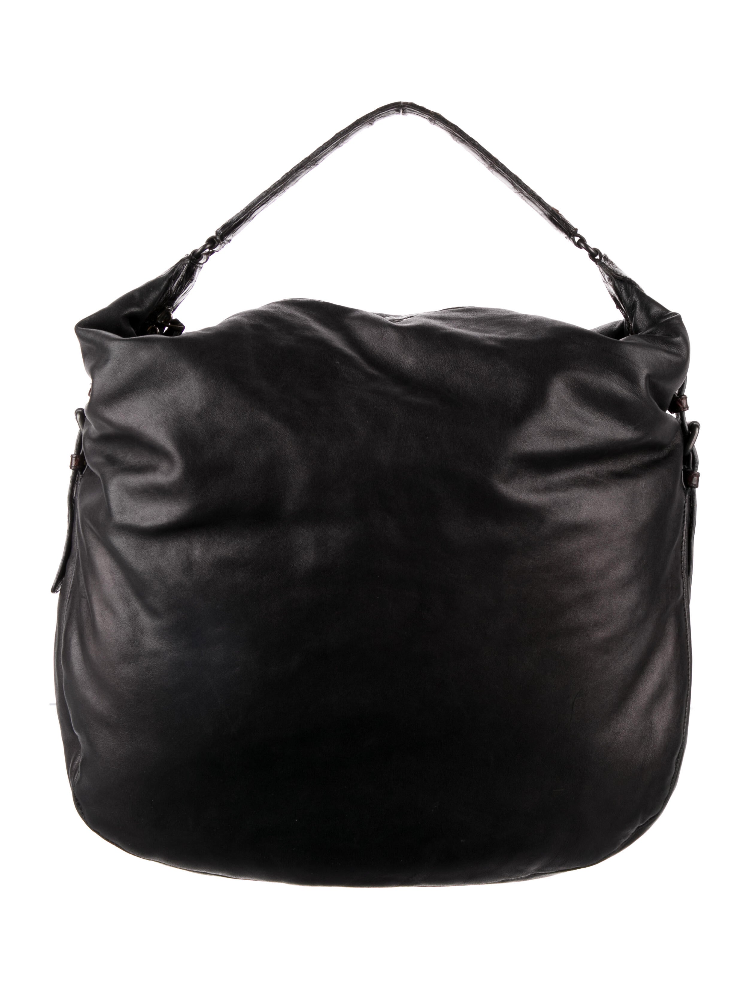 Bottega Veneta Vintage Leather Hobo Bag - Black Hobos, Handbags ...