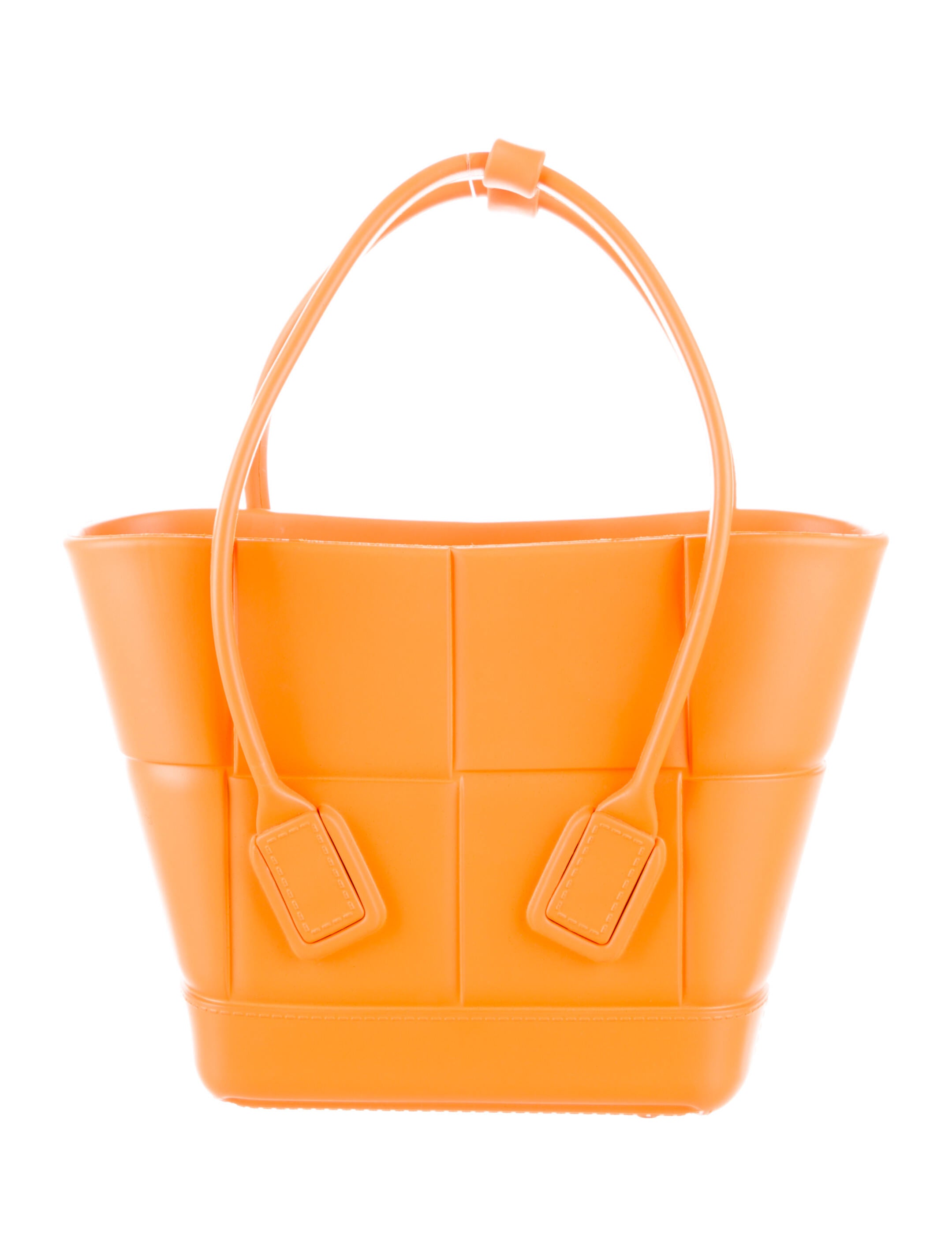 Bottega Veneta Mini Arco Rubber Tote - Orange Totes, Handbags ...