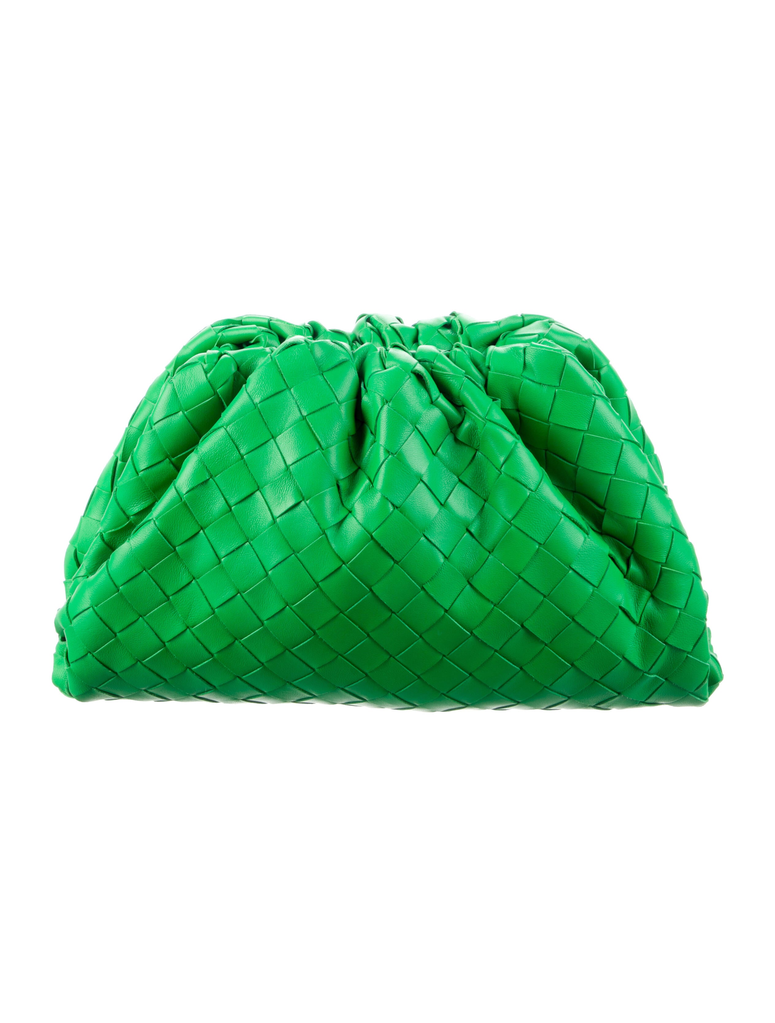 Bottega Veneta Intrecciato Teen Pouch - Green Clutches, Handbags - BOT205608 | The RealReal