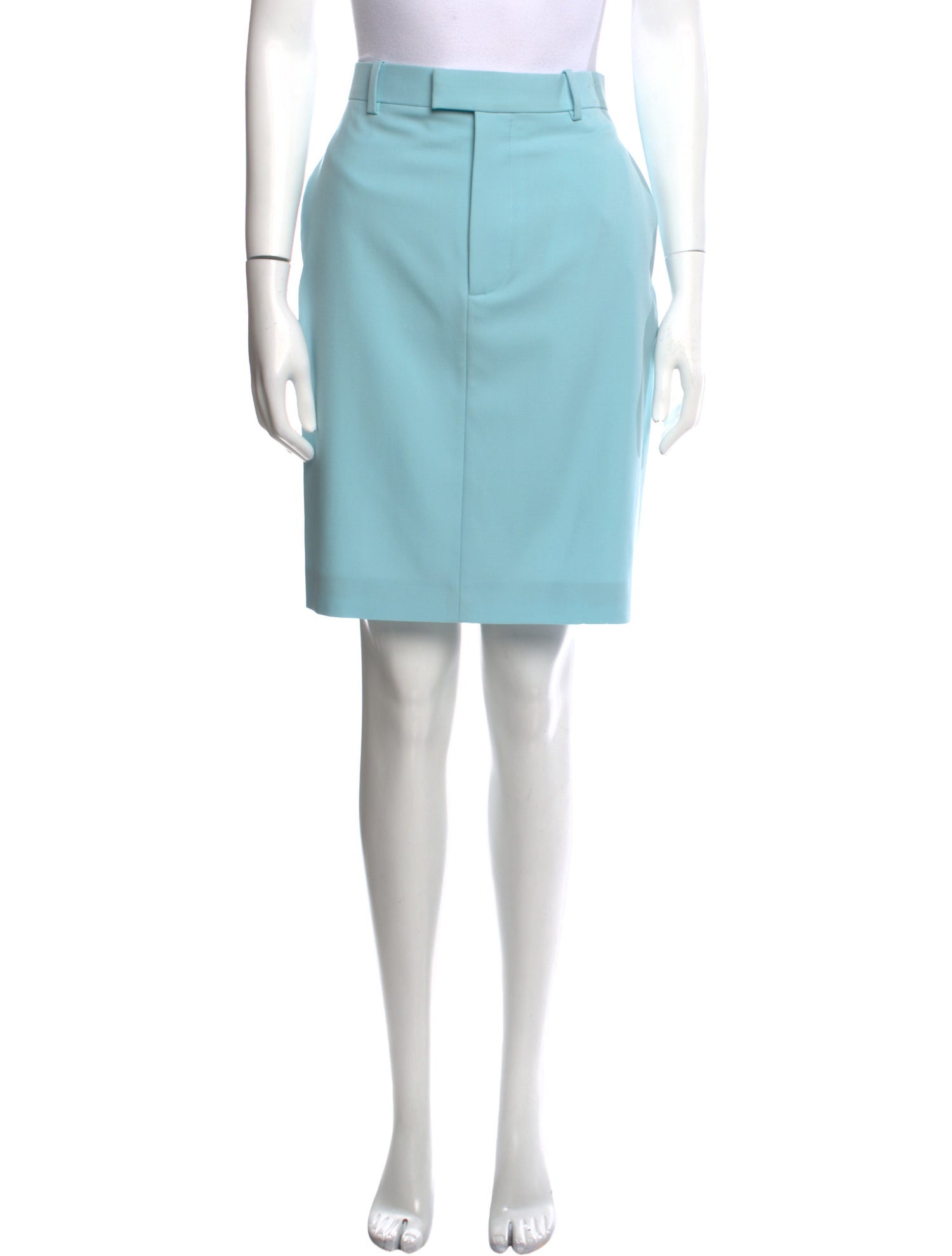 BA&SH Lamb Leather Knee-Length Skirt - Green Skirts, Clothing ...