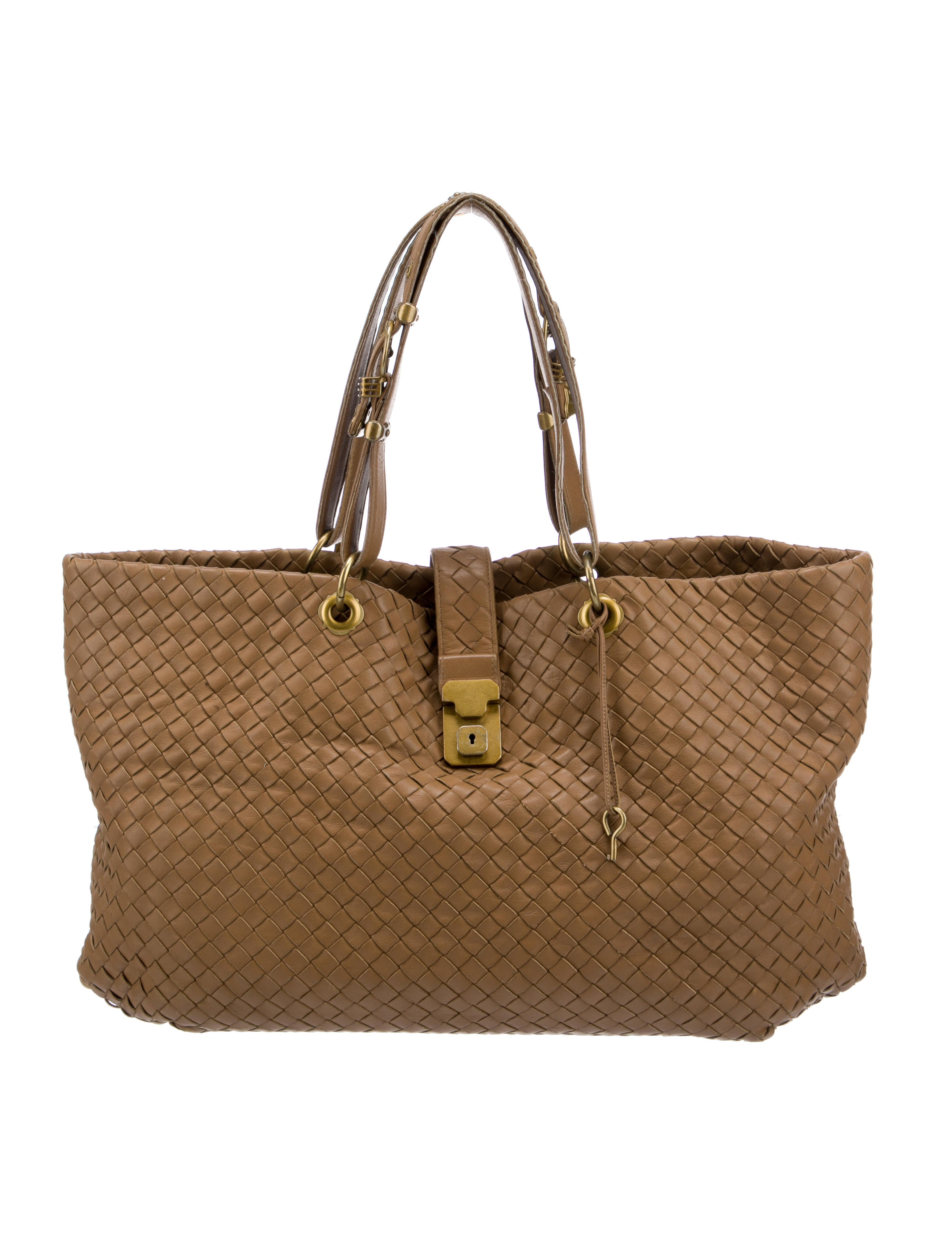 Bottega Veneta Small Intrecciato Roma Bag - Brown Totes, Handbags ...