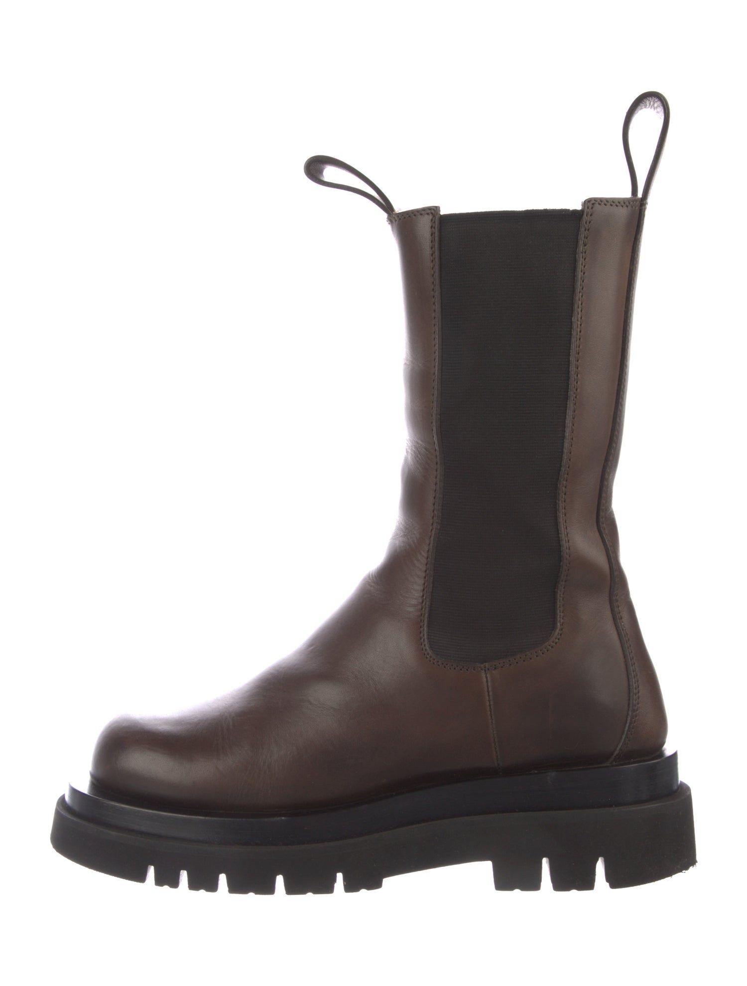 Bottega Veneta Leather Chelsea Boots - Brown Boots, Shoes - BOT220259 ...