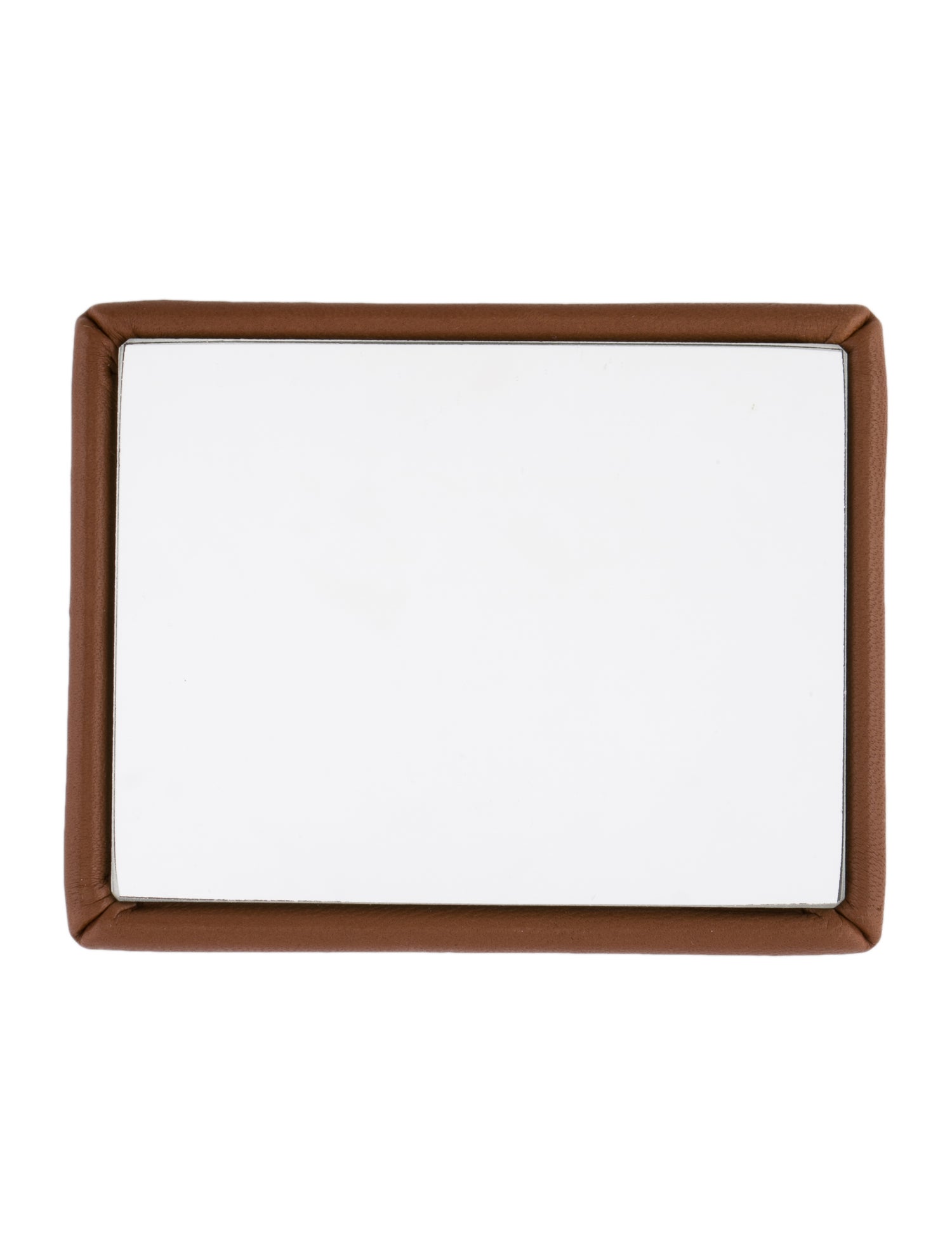 Bottega Veneta Leather Compact Mirror - Brown Mirrors, Decor ...