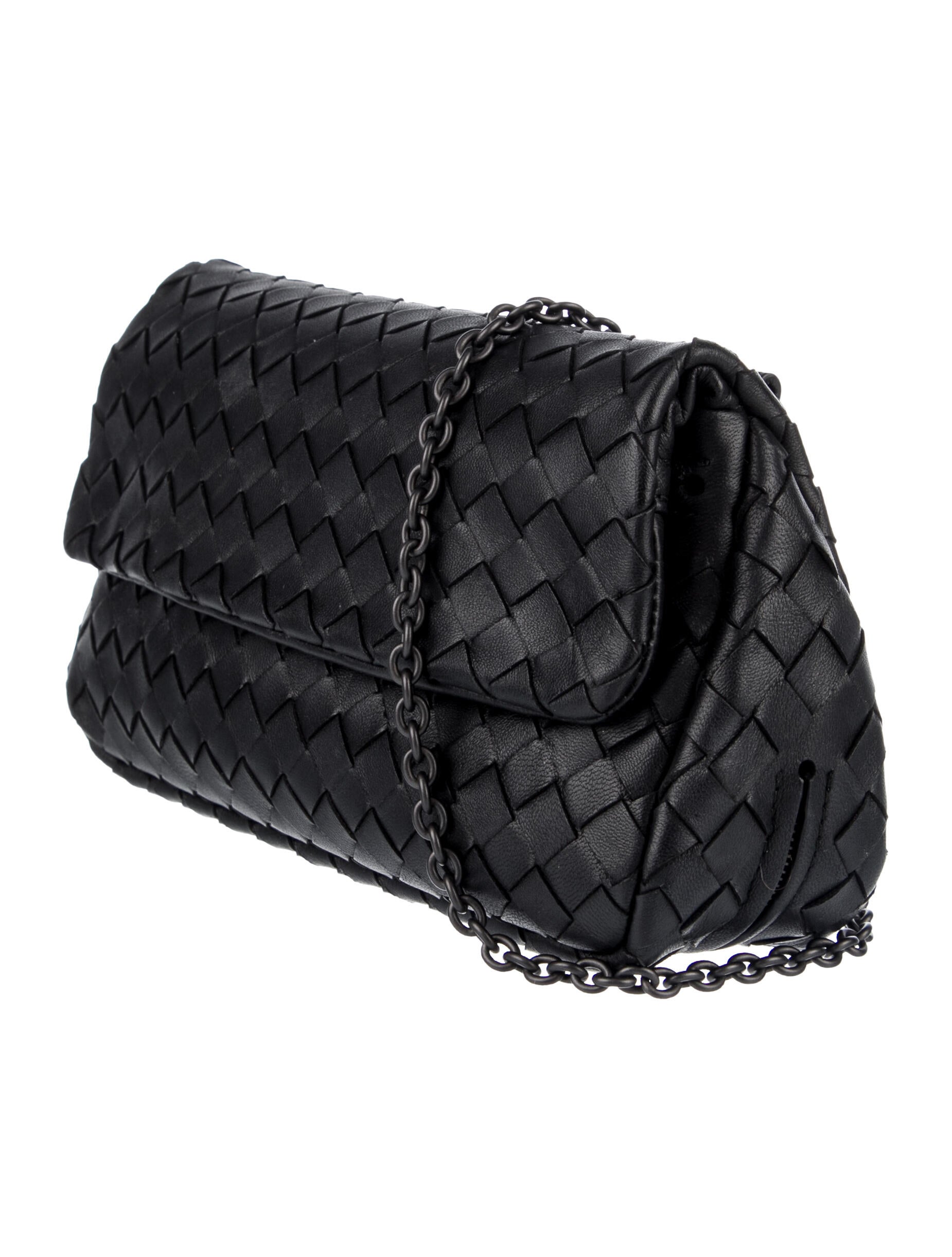 Bottega Veneta Nappa Intrecciato Mini Expandable Crossbody Bag - Black ...