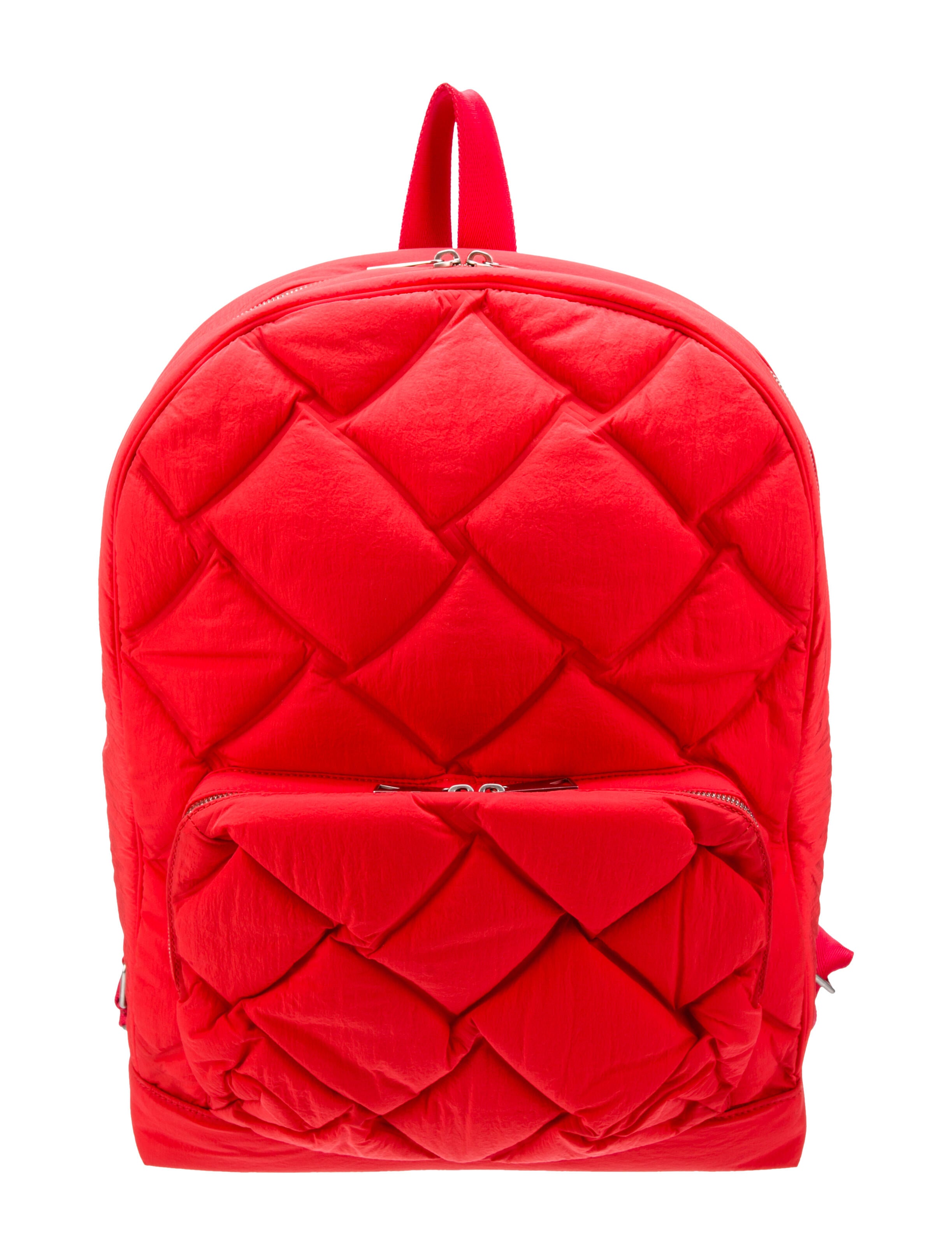 Bottega Veneta Intrecciato Maxi Front Pocket Backpack - Red Backpacks ...