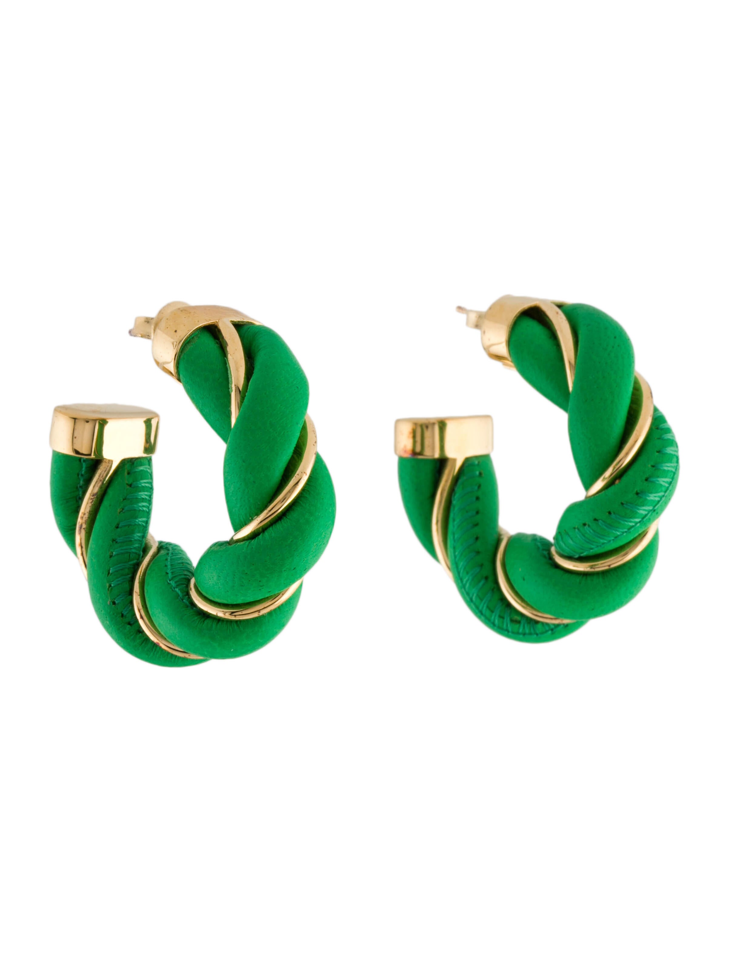 Fendi 'F Is Fendi' Hoop Earrings - Gold-Tone Metal Hoop, Earrings ...