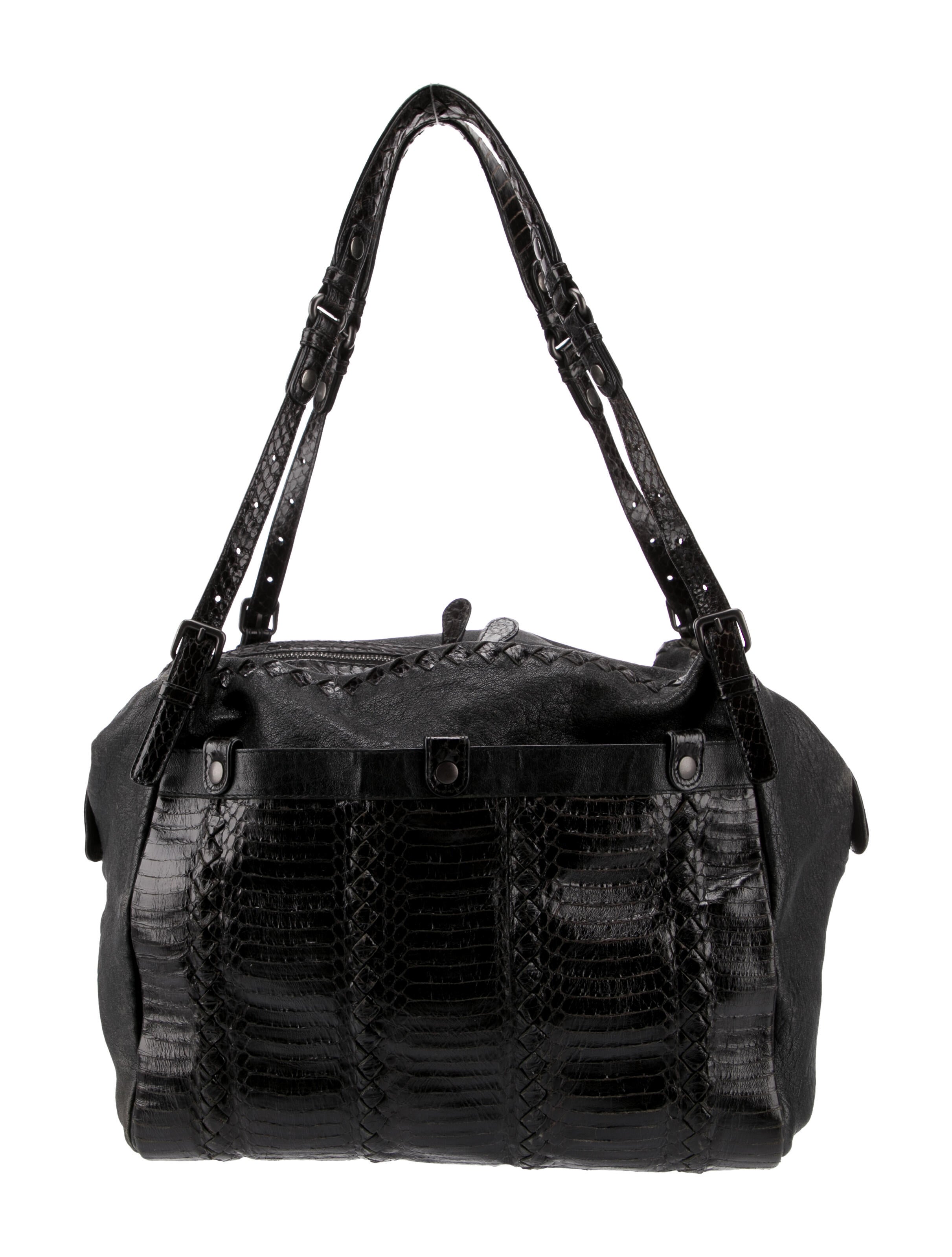 Devi Kroell Python Shoulder Bag - Grey Totes, Handbags - DEV22804 | The ...