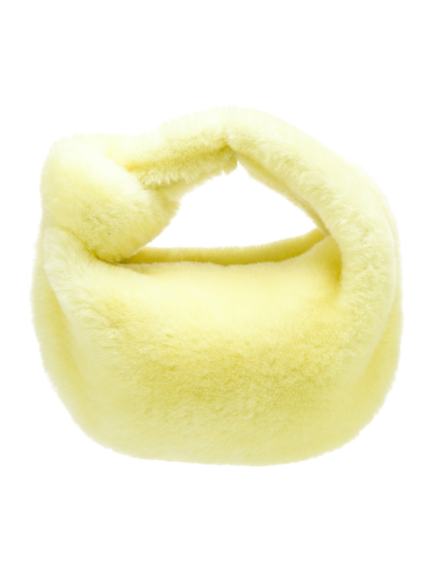 Bottega Veneta Mini Shearling Jodie - Yellow Handle Bags, Handbags ...