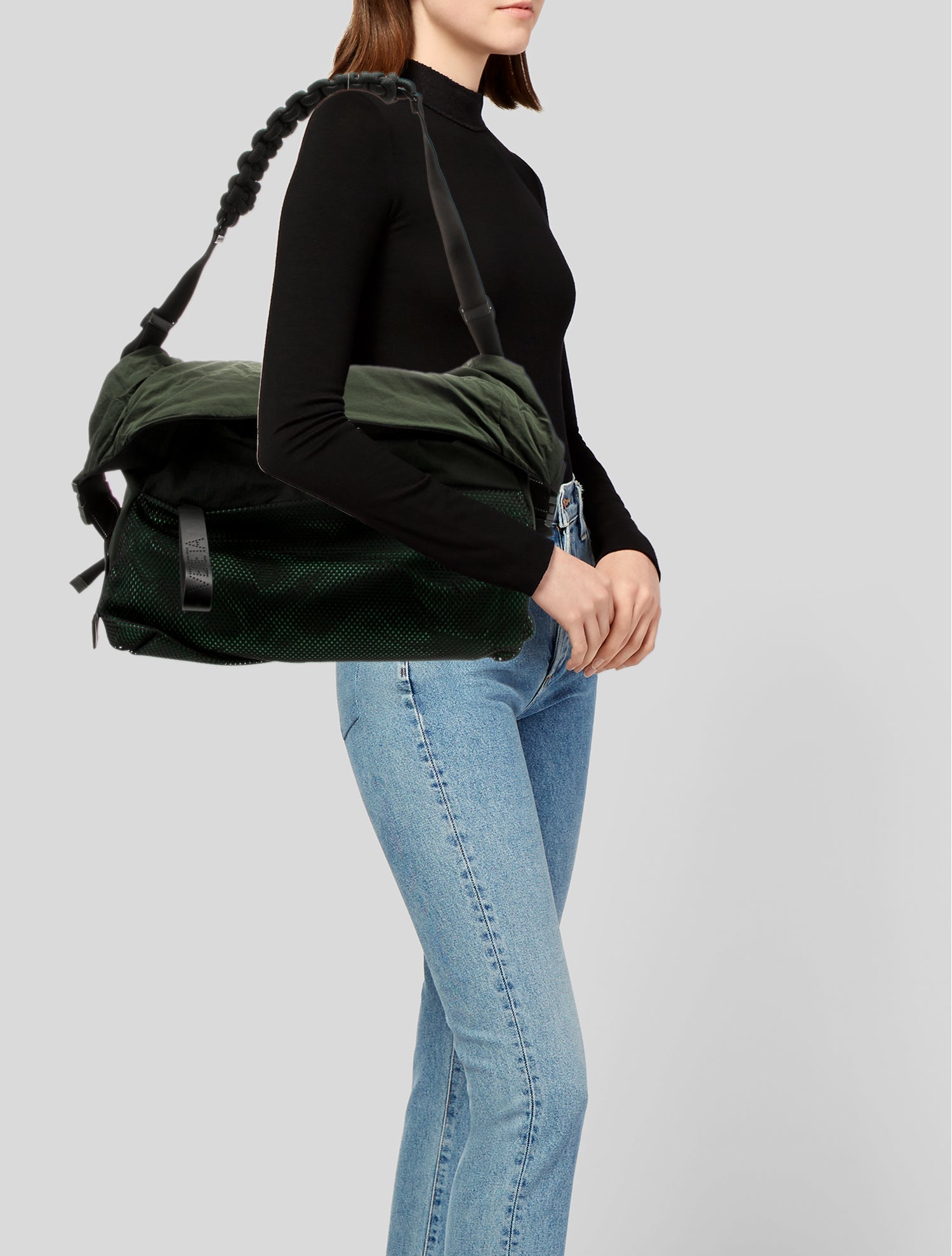 Bottega Veneta Paper Touch Messenger Bag - Green Messenger Bags, Bags - BOT232618 | The RealReal