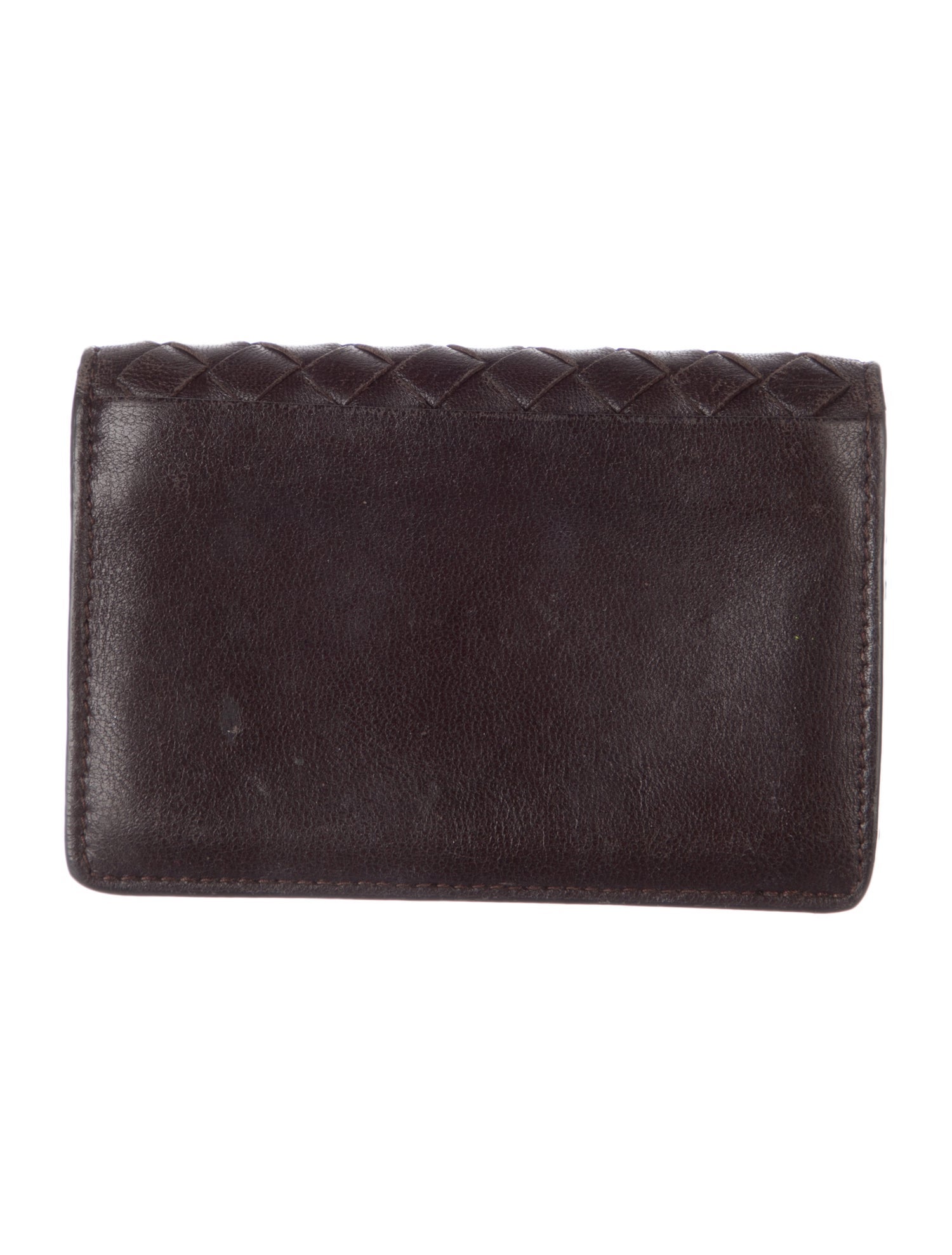 Bottega Veneta Intrecciato Weave Leather Wallet - Black Wallets ...