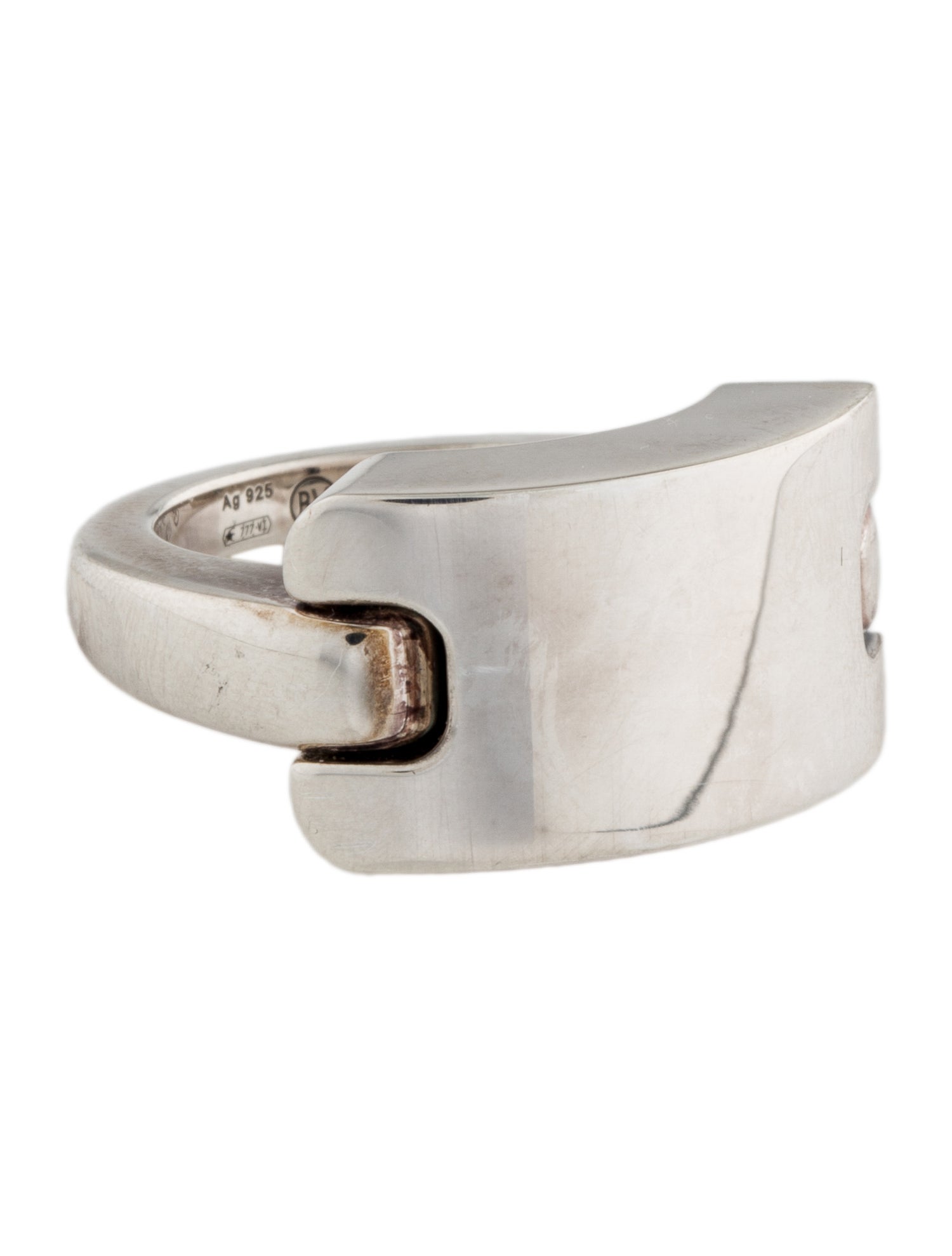 Bottega Veneta Cocktail Ring - Sterling Silver Cocktail Ring, Rings ...