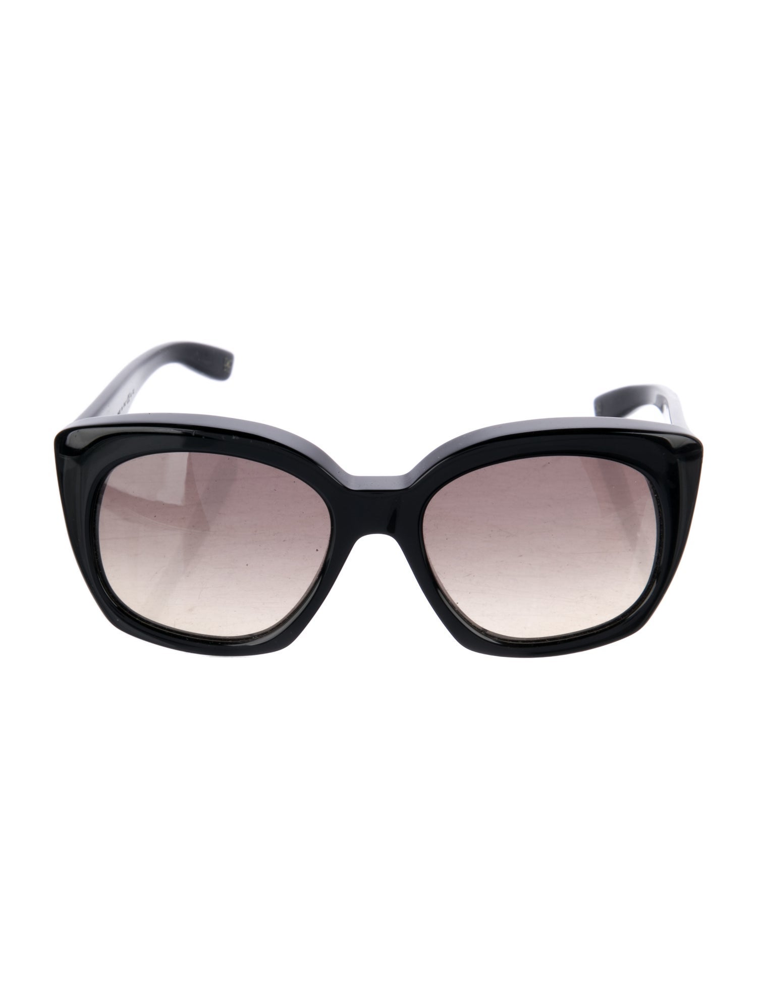 Bottega Veneta Square Gradient Sunglasses - Black Sunglasses ...