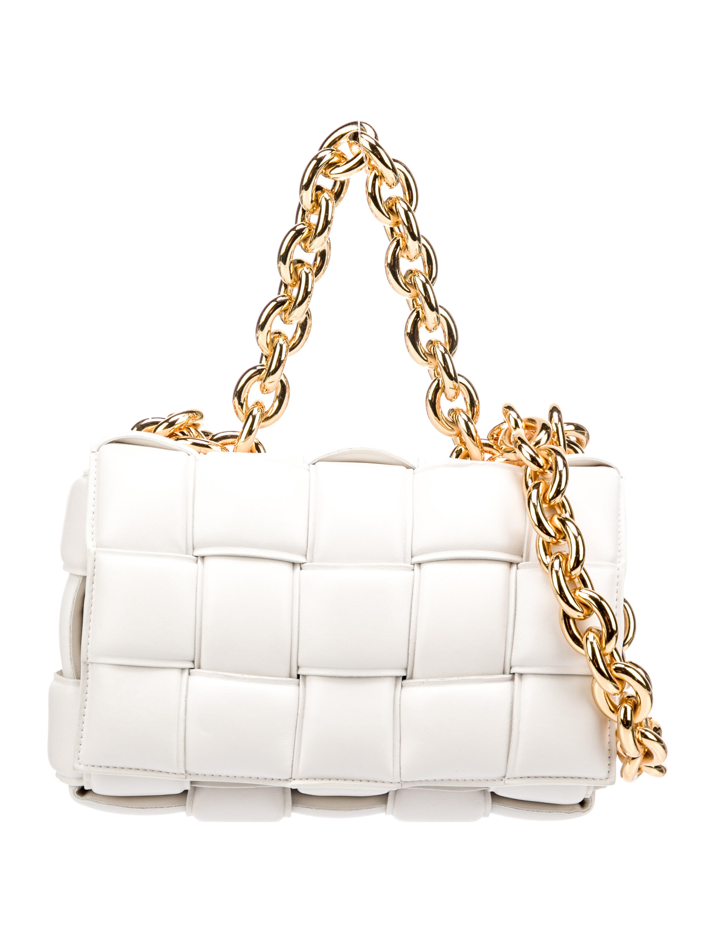 Bottega Veneta Padded Chain Cassette Bag - Purple Shoulder Bags ...