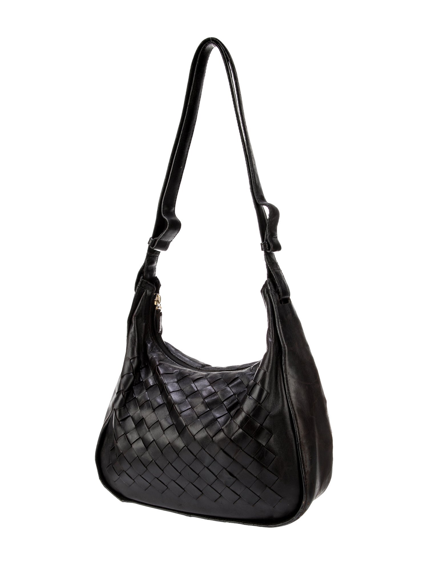 Bottega Veneta Intrecciato Hobo Bag - Black Hobos, Handbags - BOT244994 ...