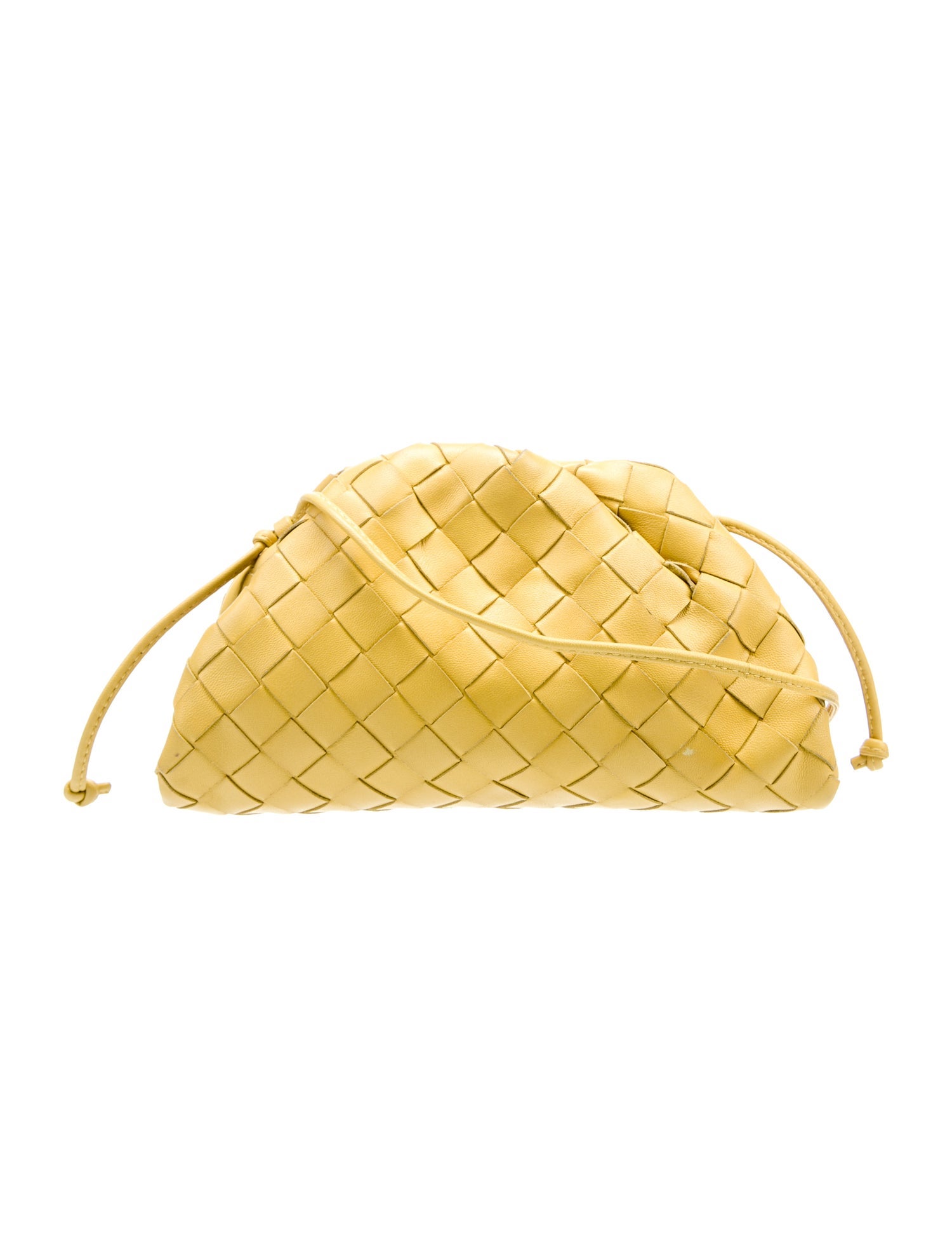 Bottega Veneta Intrecciato Mini Pouch - Yellow Crossbody Bags, Handbags ...