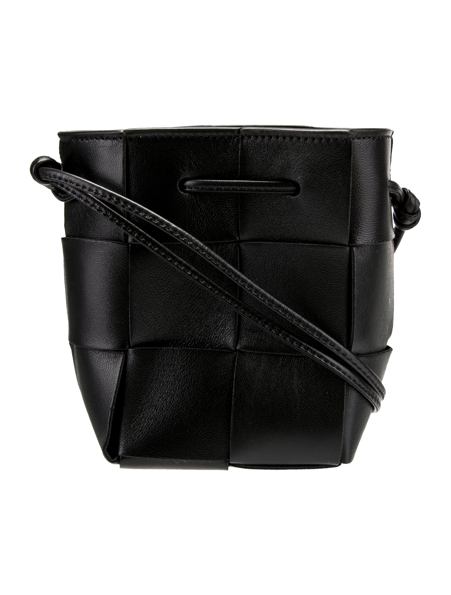 Bottega Veneta Leather Tassel Bucket Bag - Black Bucket Bags, Handbags ...